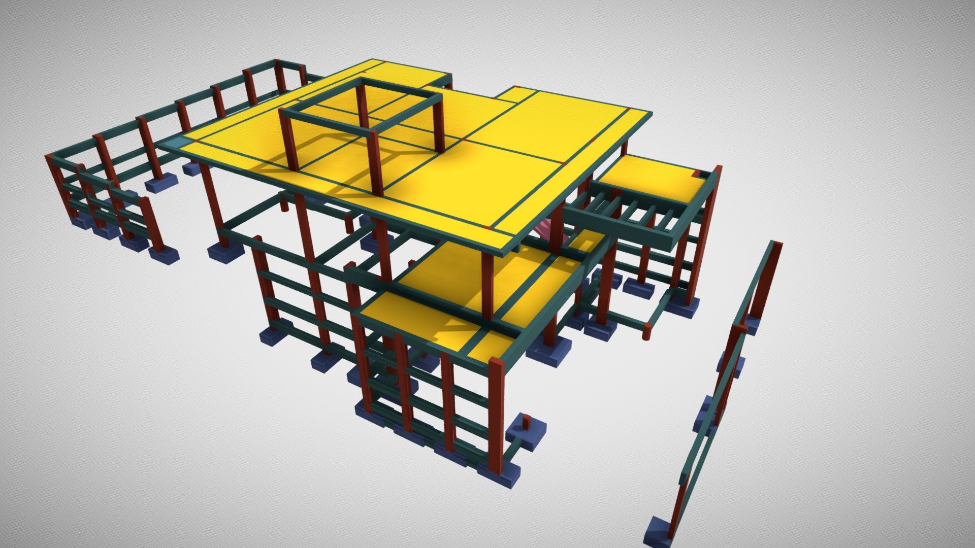 3D do Projeto Estrutural - 3D model by Souza e Pressato Engenharia ...