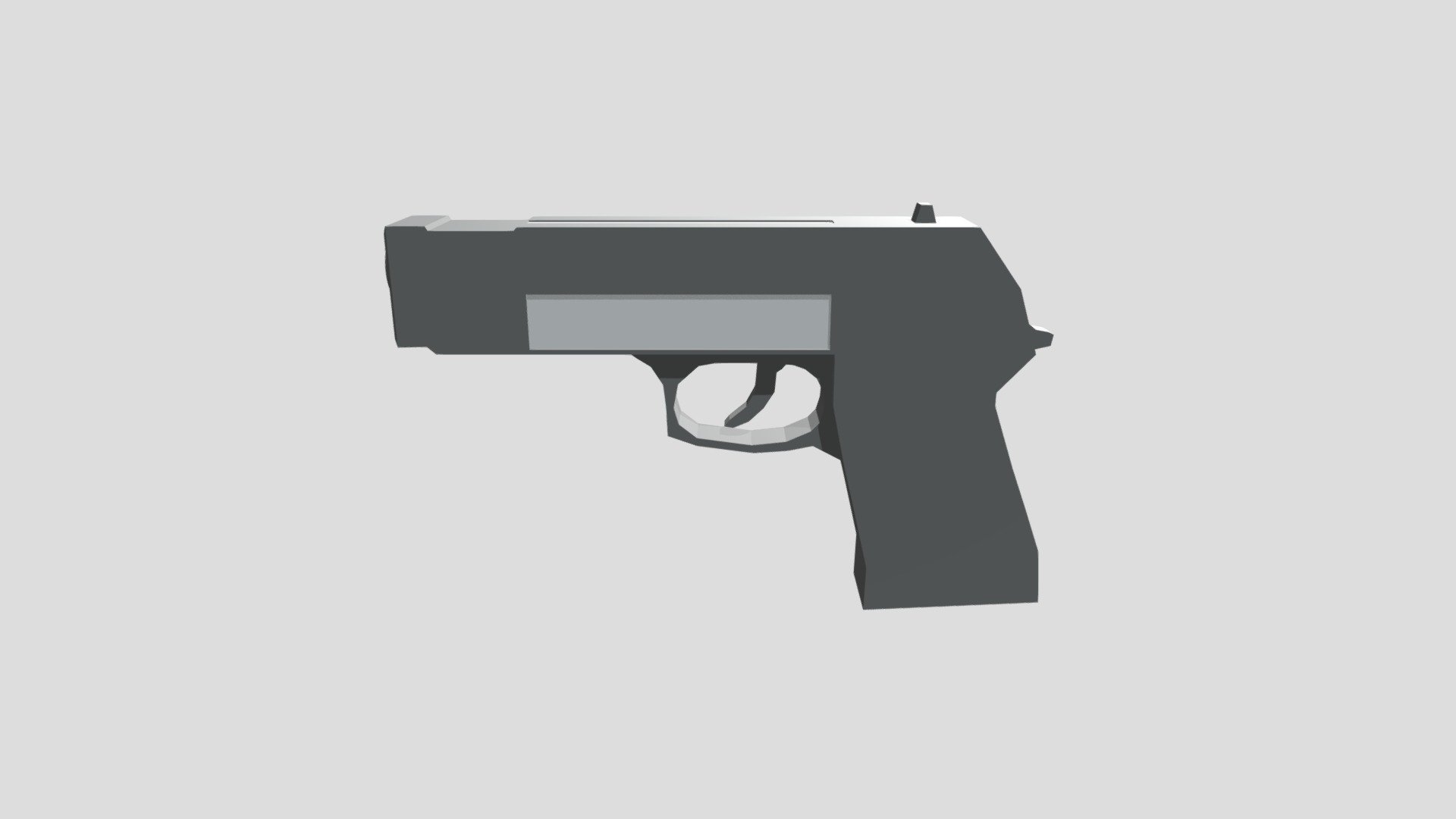 Low Poly Pistol - 3D model by marta.anzolin07 [ee777d2] - Sketchfab