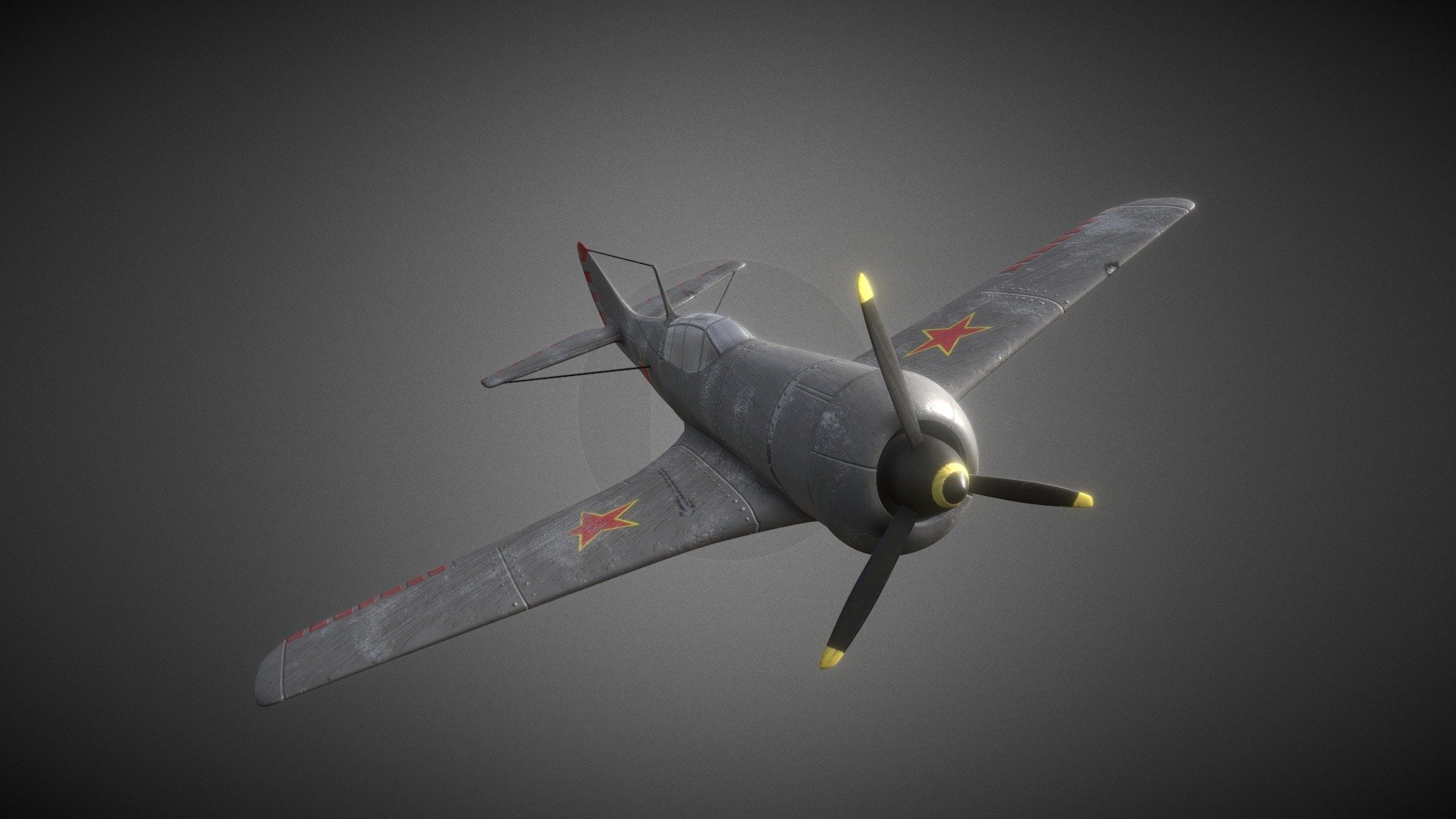WWII Soviet Plane - Download Free 3D model by Gonzalo Sánchez (@gonz45c ...
