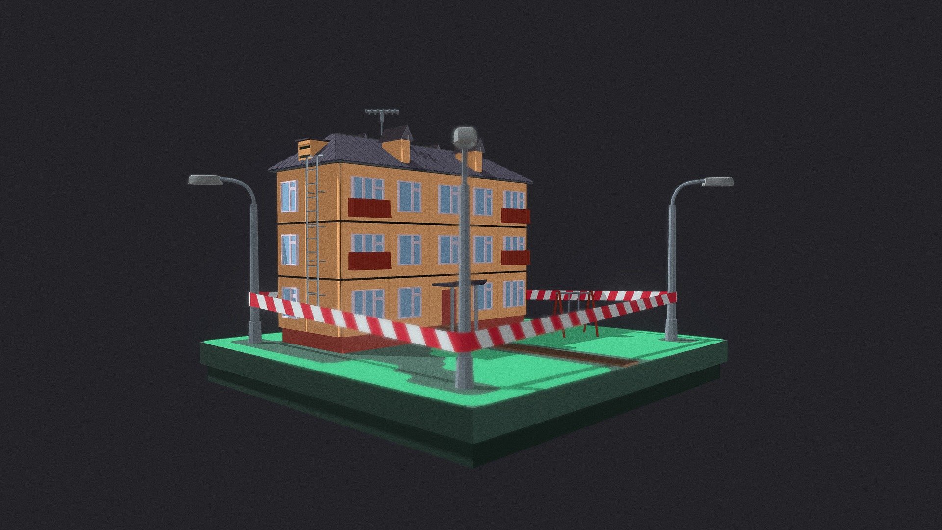 Panelka - Download Free 3D model by beatriss208 [ee7db7a] - Sketchfab