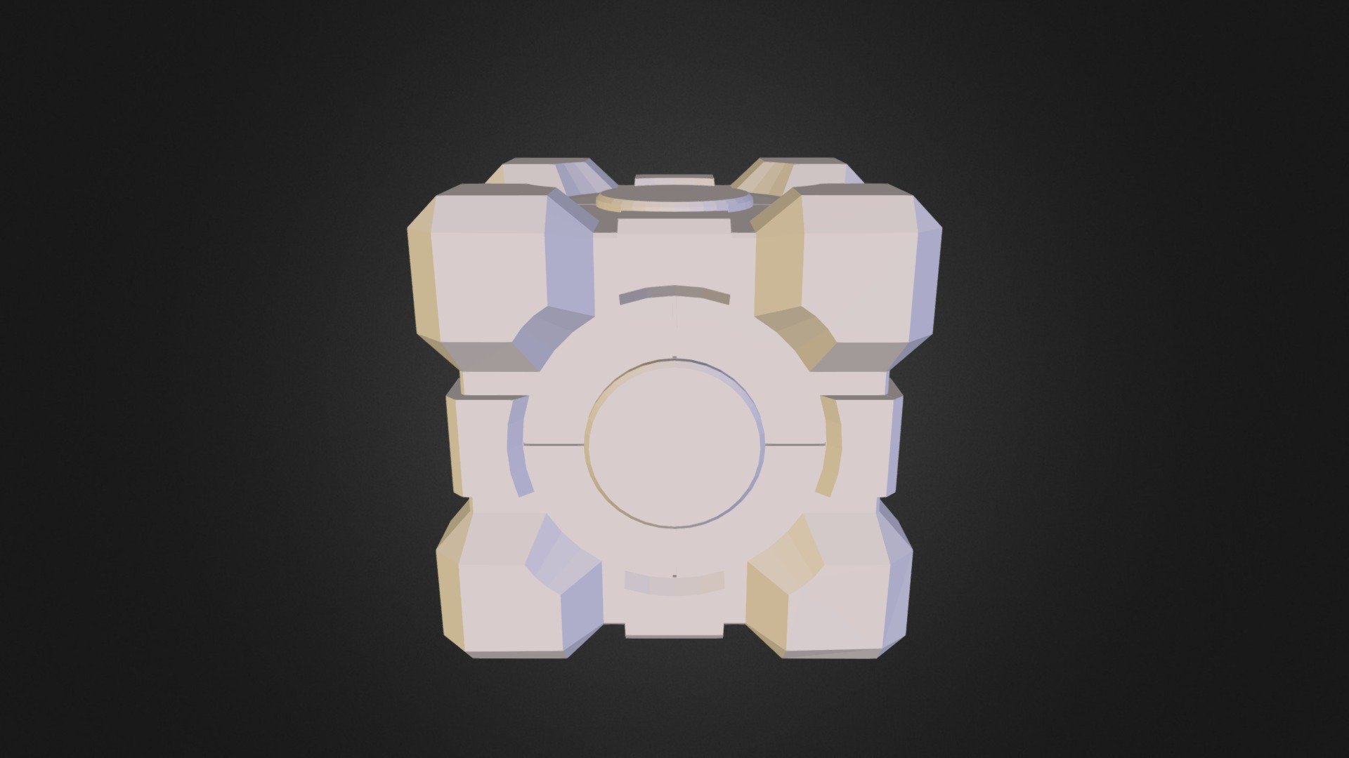 Portal Companion Cube - 3D model by 3dindustries [ee7df5b] - Sketchfab