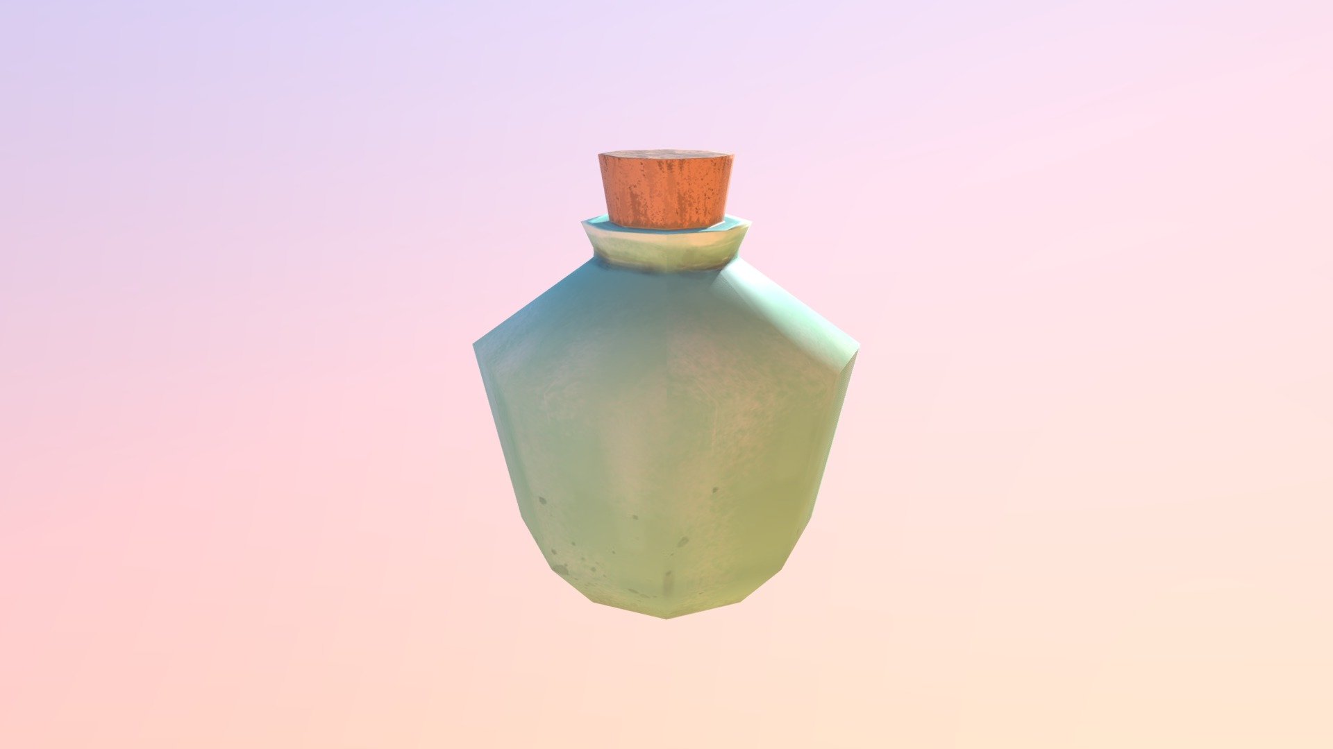 Low Poly Bottle - 3D model by rmr_art [ee7f7dd] - Sketchfab