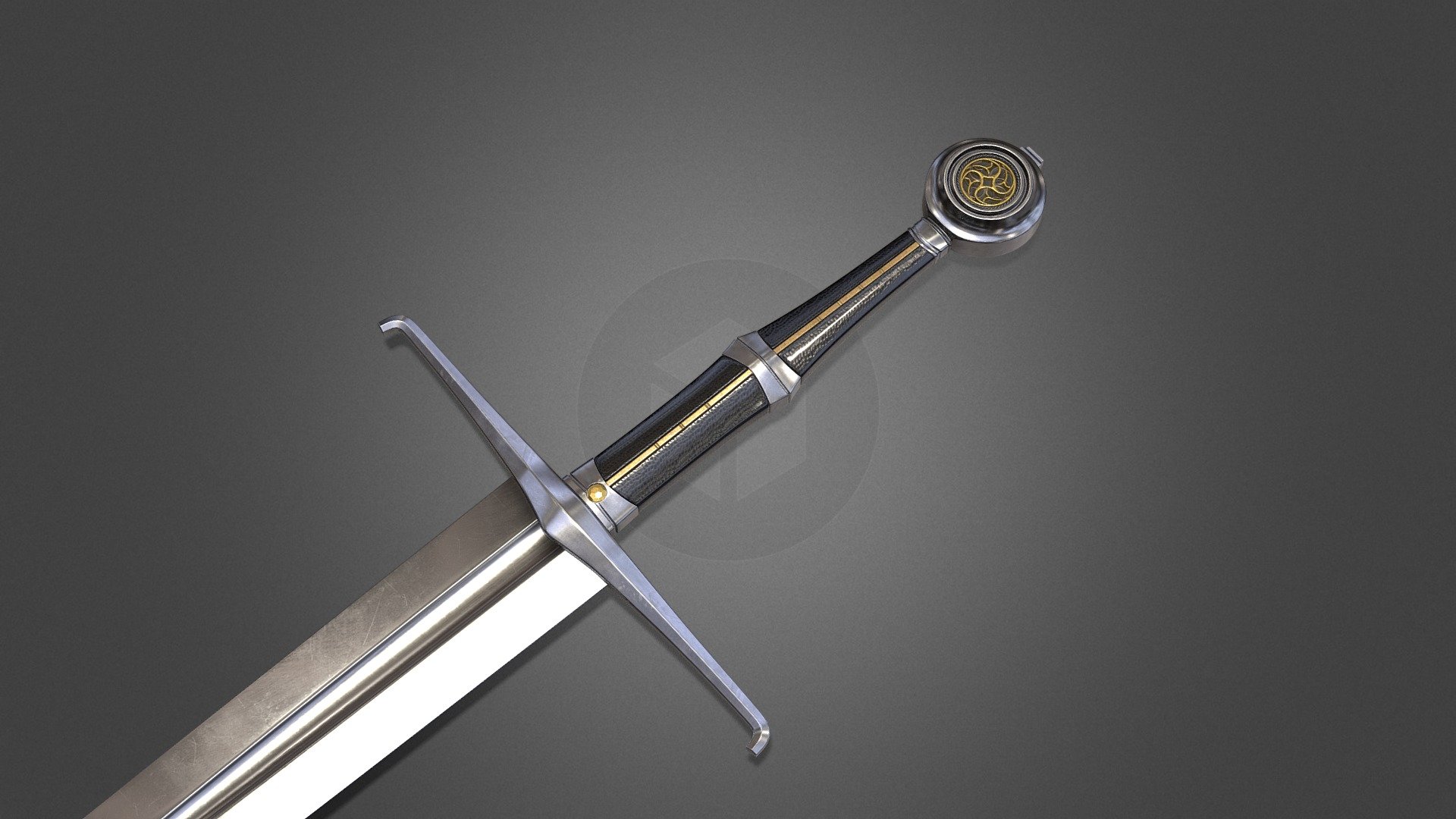 “Gothic” Longsword - Download Free 3D model by leeeck [ee7fc21] - Sketchfab