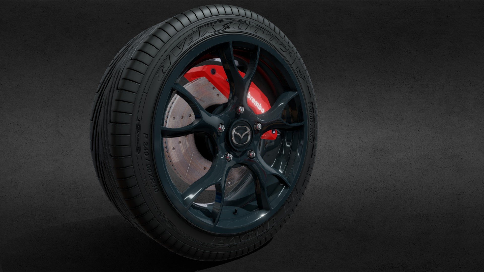 Mazda alu wheel - Buy Royalty Free 3D model by BumpkinCZ [ee7fcd7 ...