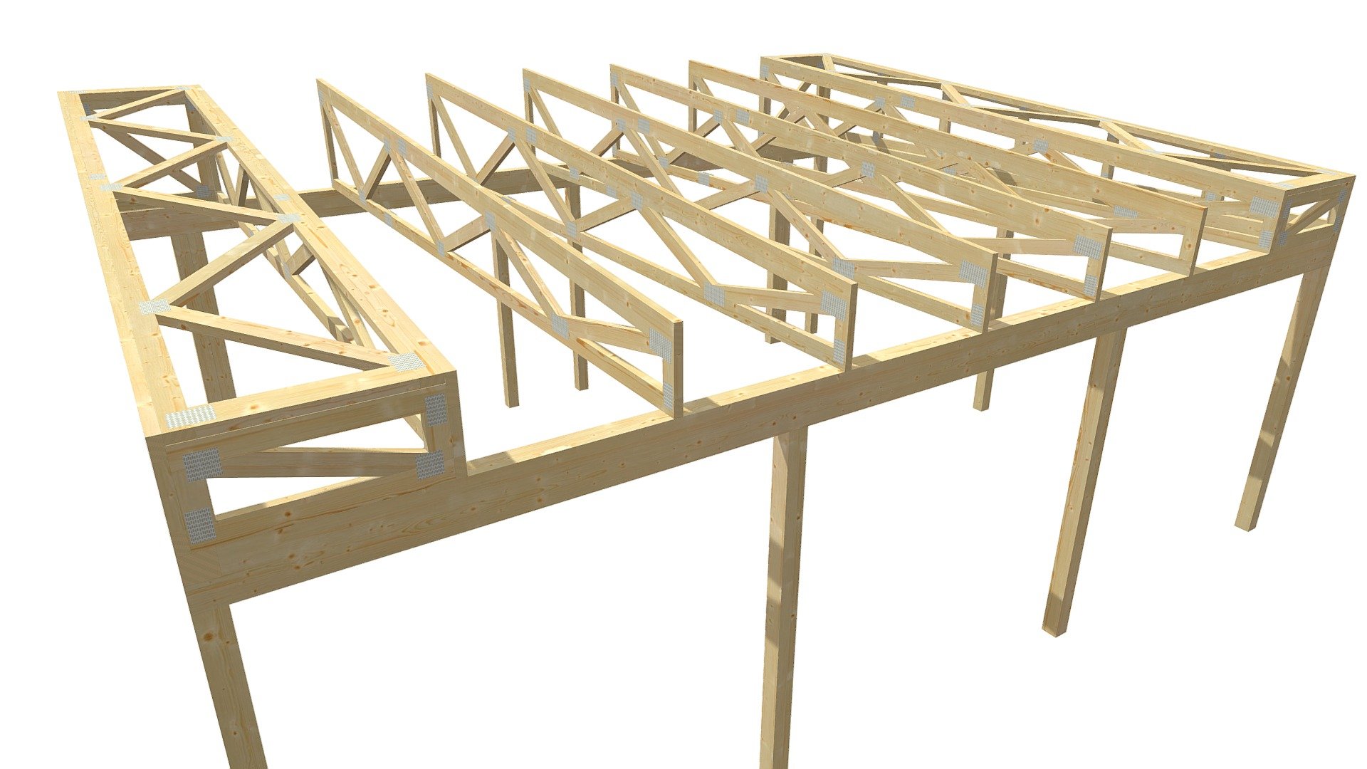 Engineering Roof Structure - 3D model by KD - INVEST inwestycje i ...