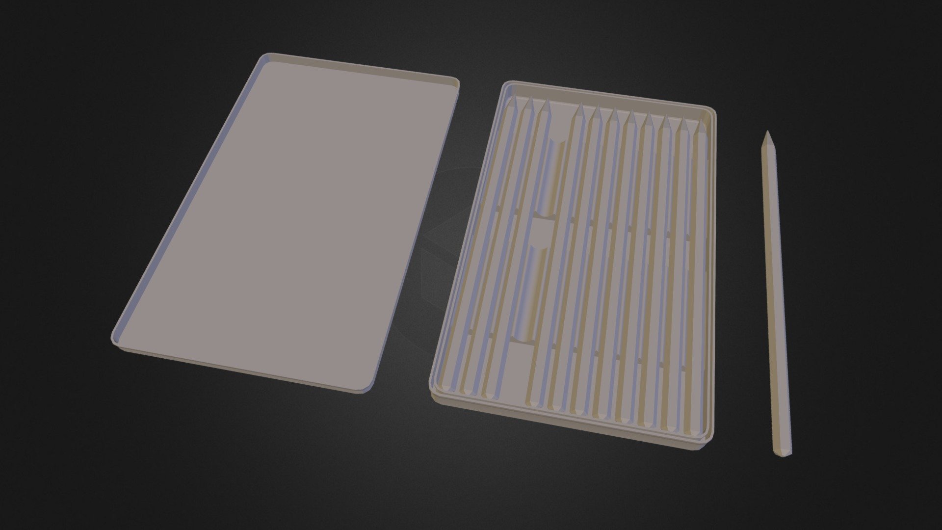 Metal Pen Case - 3D model by bitbox [ee83ce6] - Sketchfab