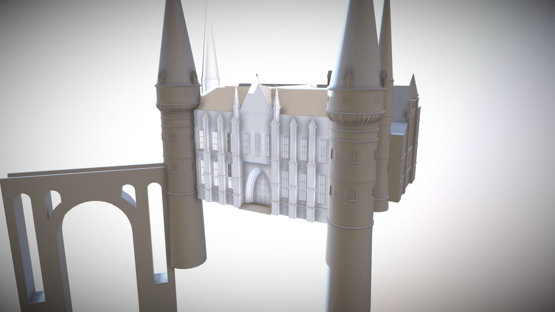 Hogwarts wip - 3D model by Andy.Speirs [ee83de9] - Sketchfab
