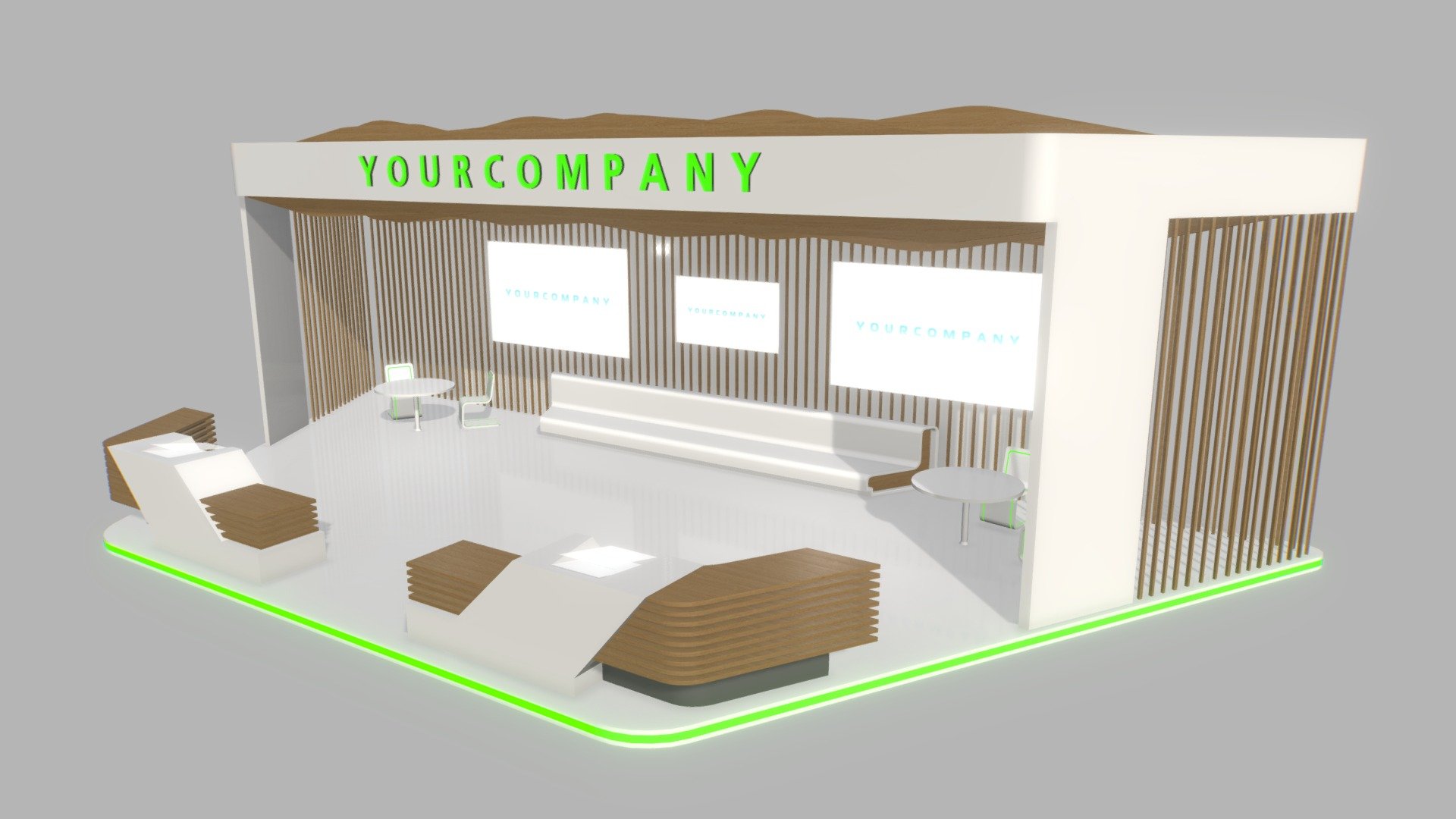 Exhibition Stand Platinum - 3D model by Vanya Stellar (@vanyastellar) [ee84095] - Sketchfab