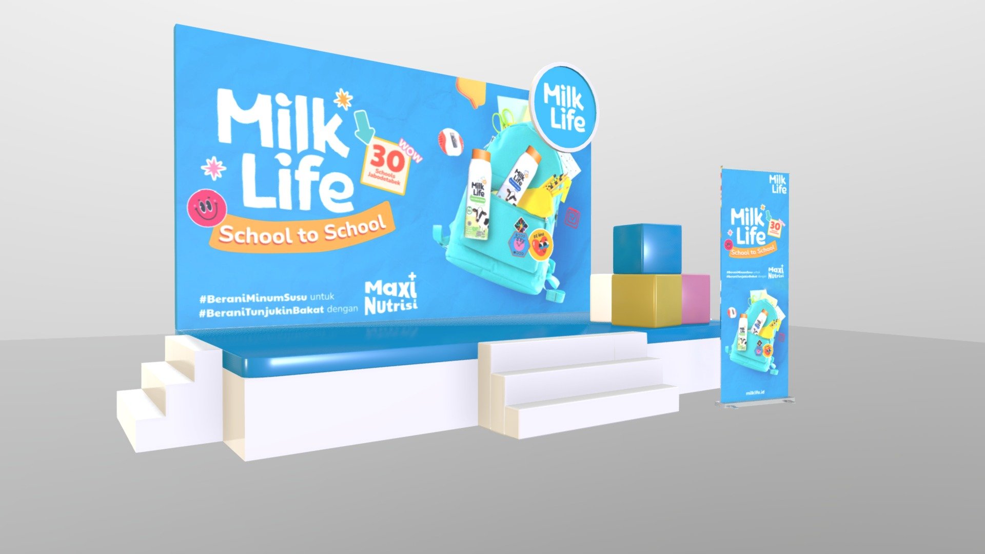 Mini Stage Milk Life 4x2 M - Download Free 3D model by aliven (@alivenn ...