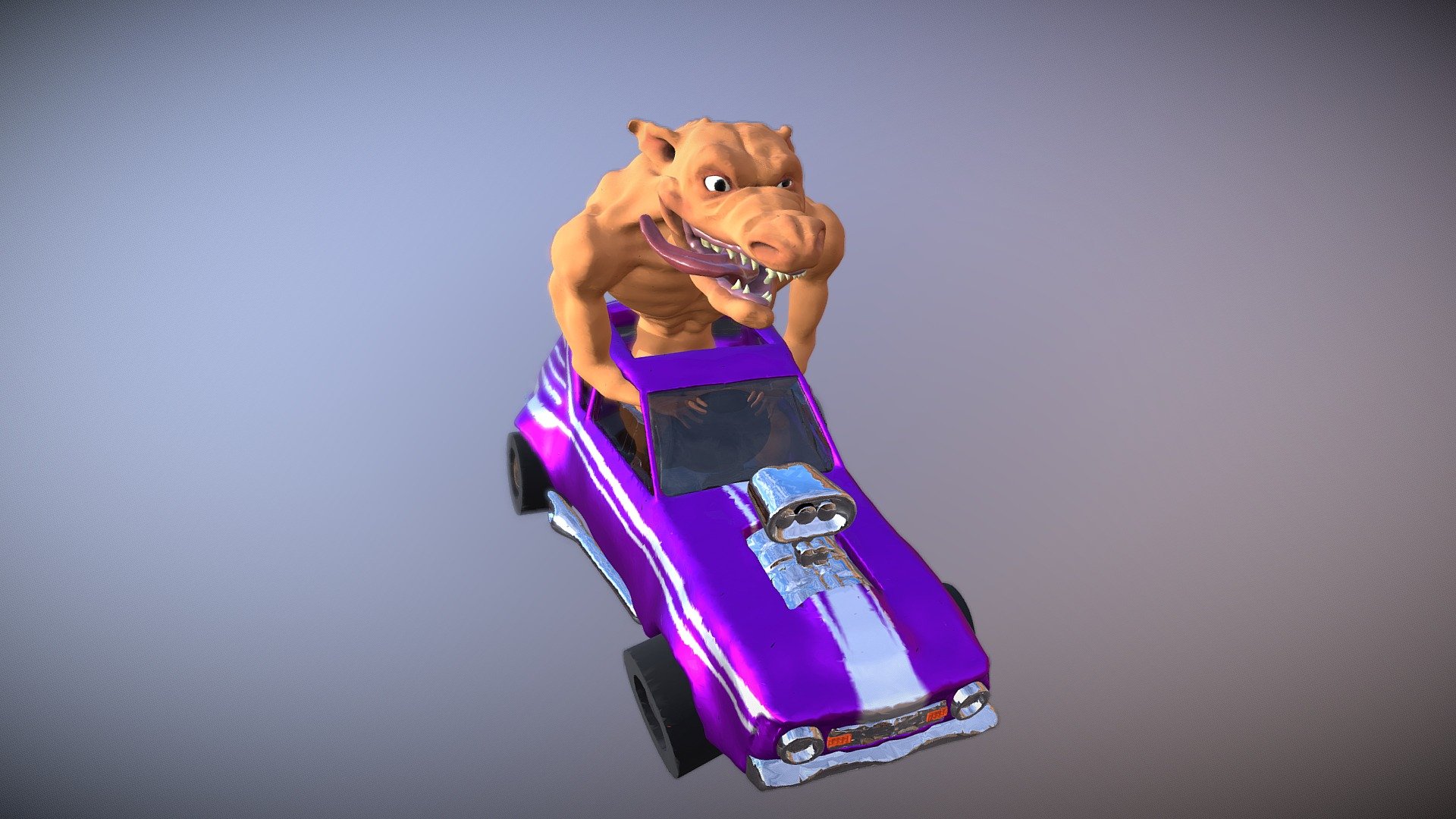Odd Rod Dog - 3D model by Bob Duffy (@robert.p.duffy) [ee87c9c] - Sketchfab
