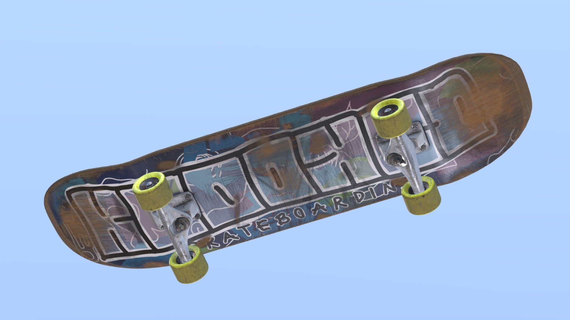 Skateboard - 3D model by RMrando [ee8a383] - Sketchfab