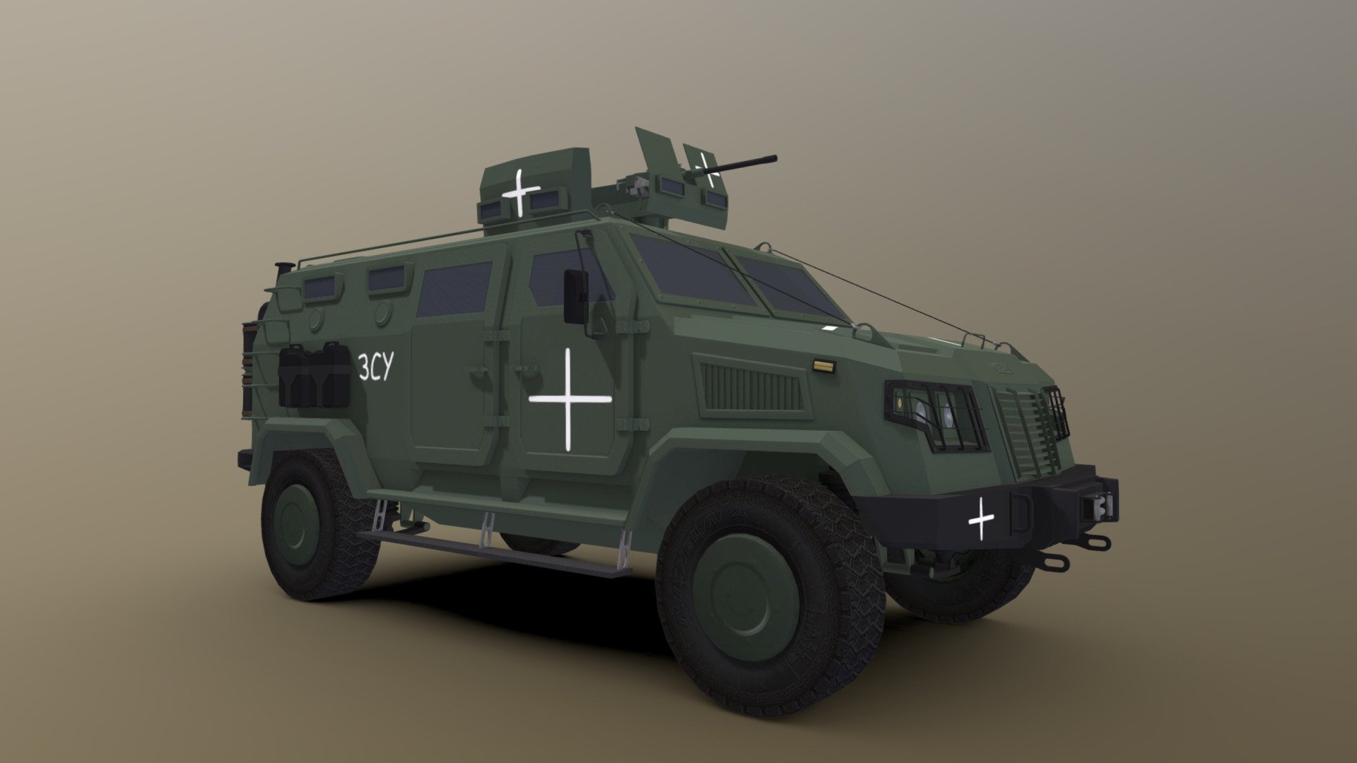 Ukrainain Kozak-2M1 - Download Free 3D model by 42manako [ee8ca62 ...