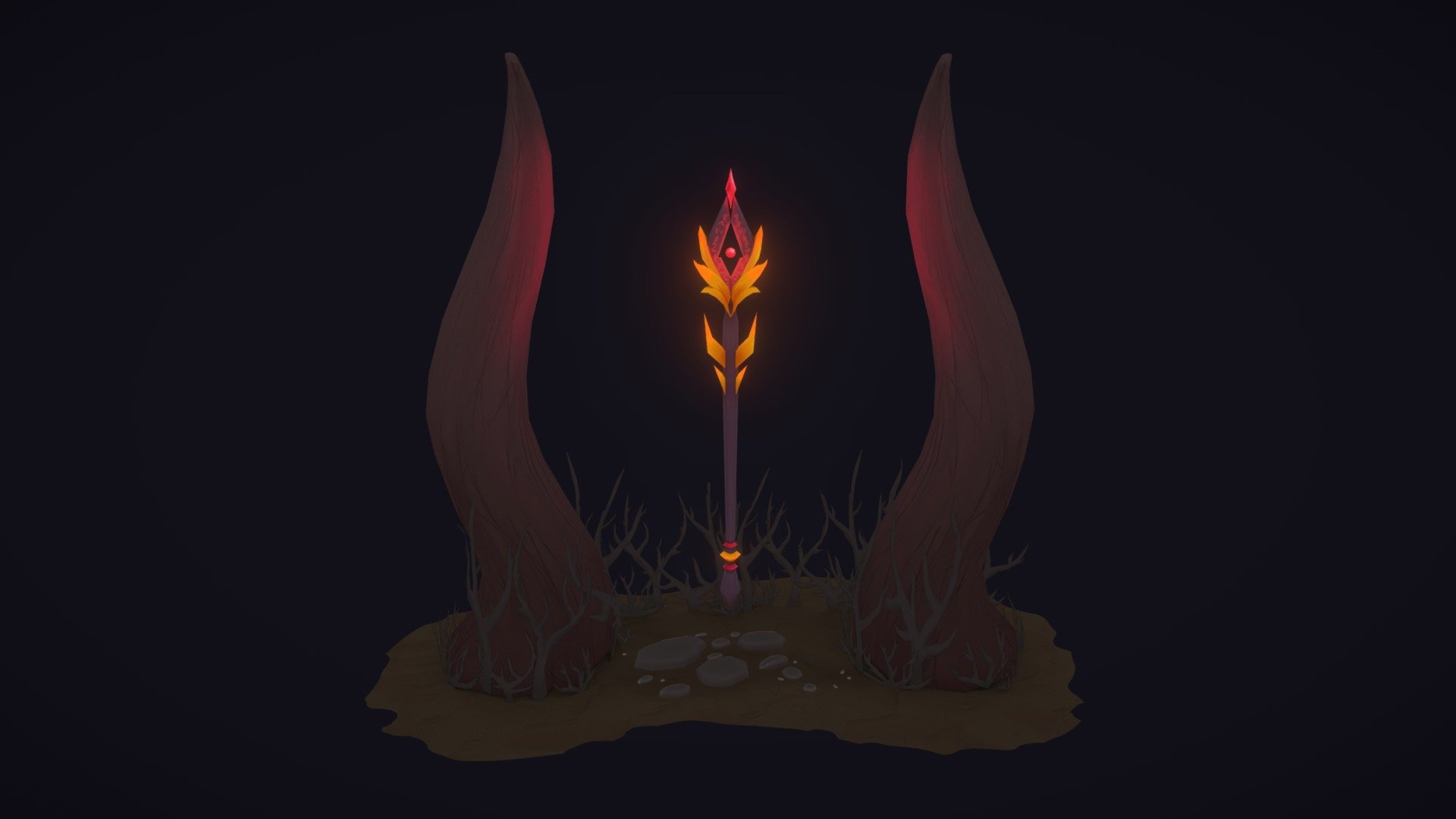 Diablo III Inspired Staff - 3D model by rilakkaya [ee8d55c] - Sketchfab