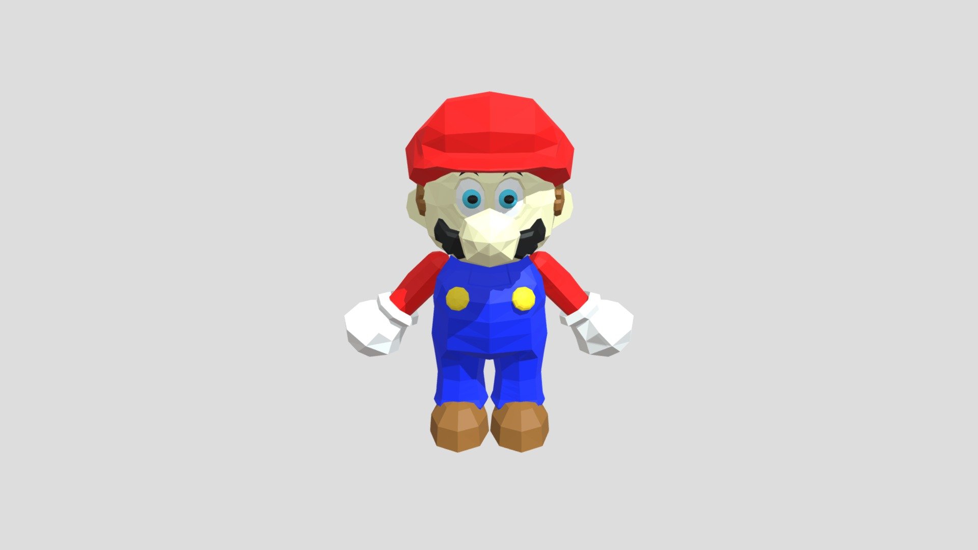 Mario 64 Mario - Download Free 3D model by MarioModeler194 (@melissa ...