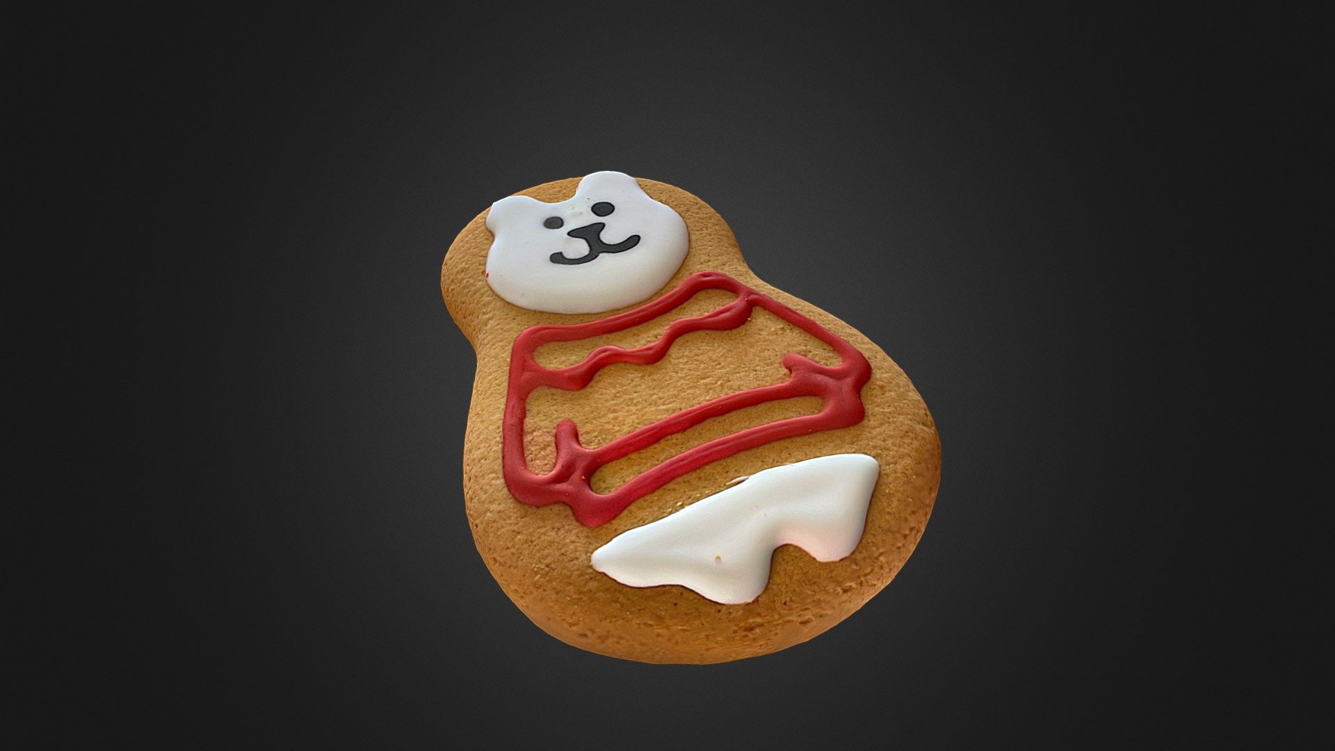 Gingerbread Bear (icing frosting Christmas) - Buy Royalty Free 3D model ...