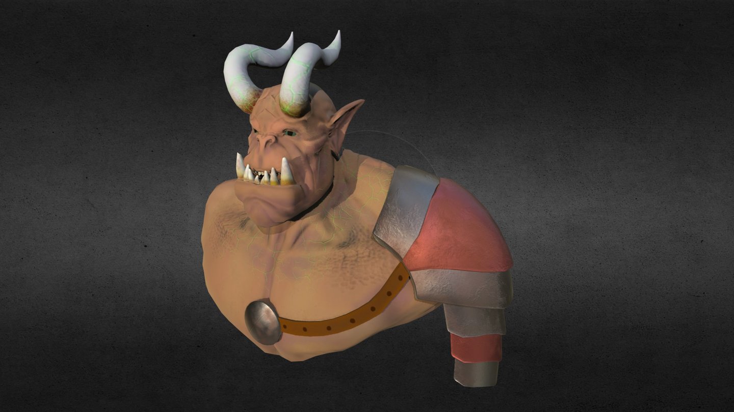 Demonic Ogre Model - 3D model by Steven Maslovskiy (@StevenMaslovskiy ...