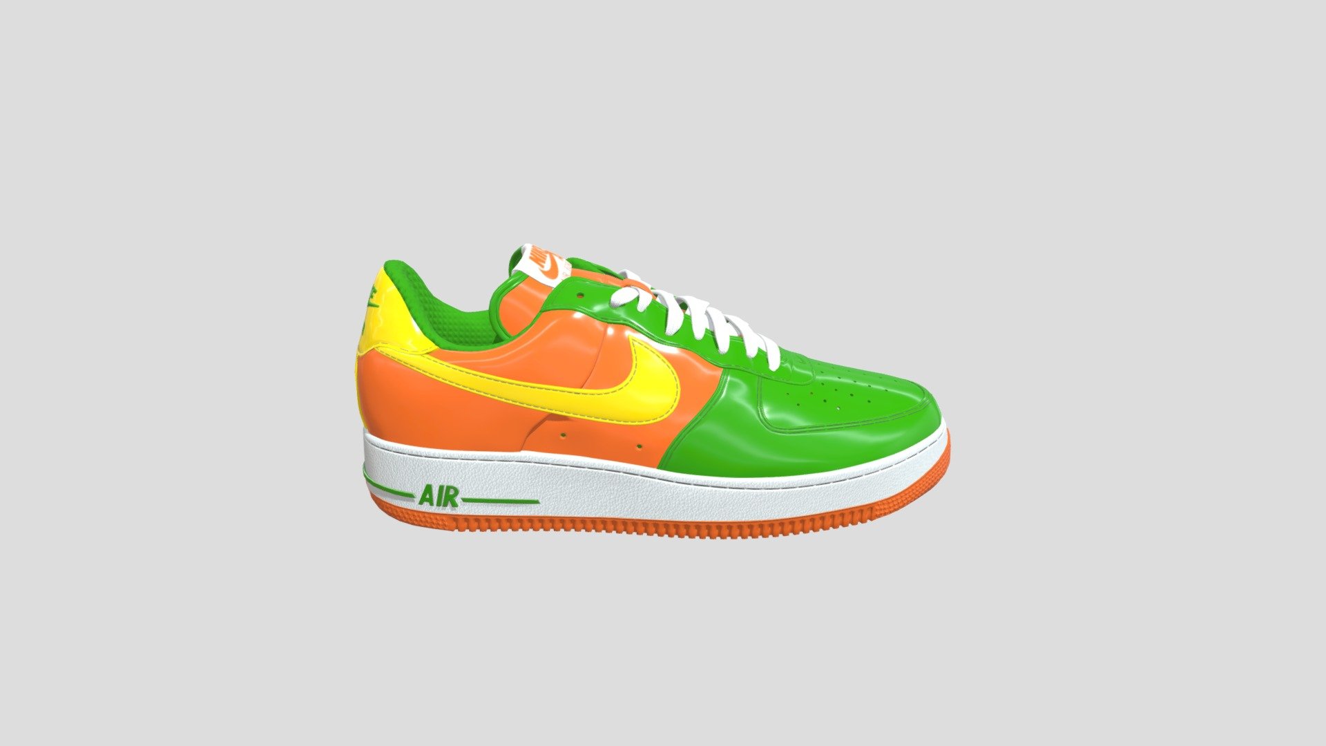 dot swoosh our force one 1 AF1 nike air Citrus - 3D model by awax38000 ...