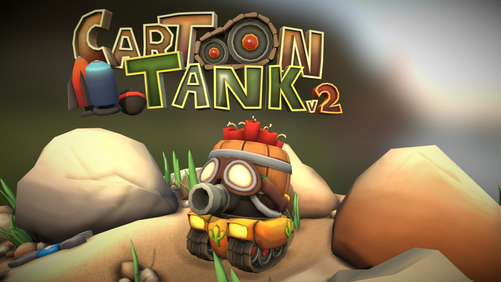 Cartoon Tank v2 - Dynamite Tank - 3D model by Djingarey Art ...