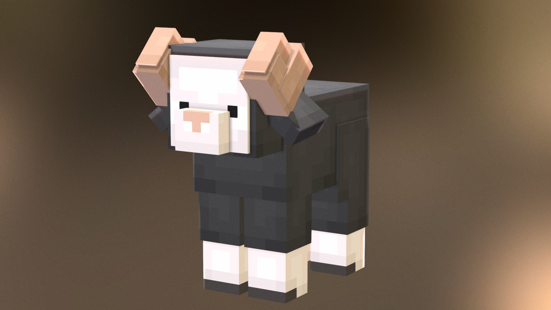 Minecraft Horned Sheep (Vanilla Sheep re-design) - 3D model by ...