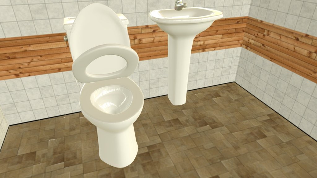 Bathroom Toilet animation - 3D model by Bernmar (@bernmaribuna30 ...