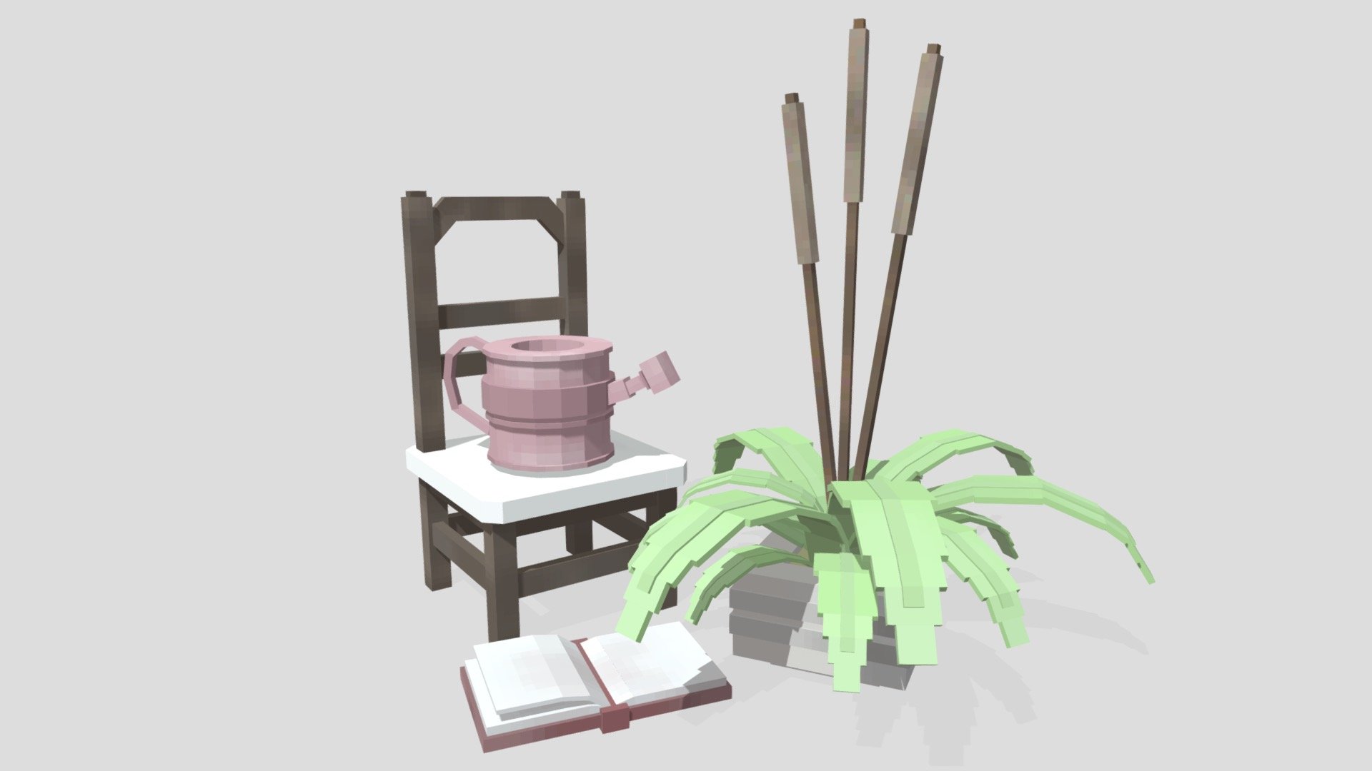 Minecraft - Cottage Plant - 3D model by LoveTherapy [ee98349] - Sketchfab