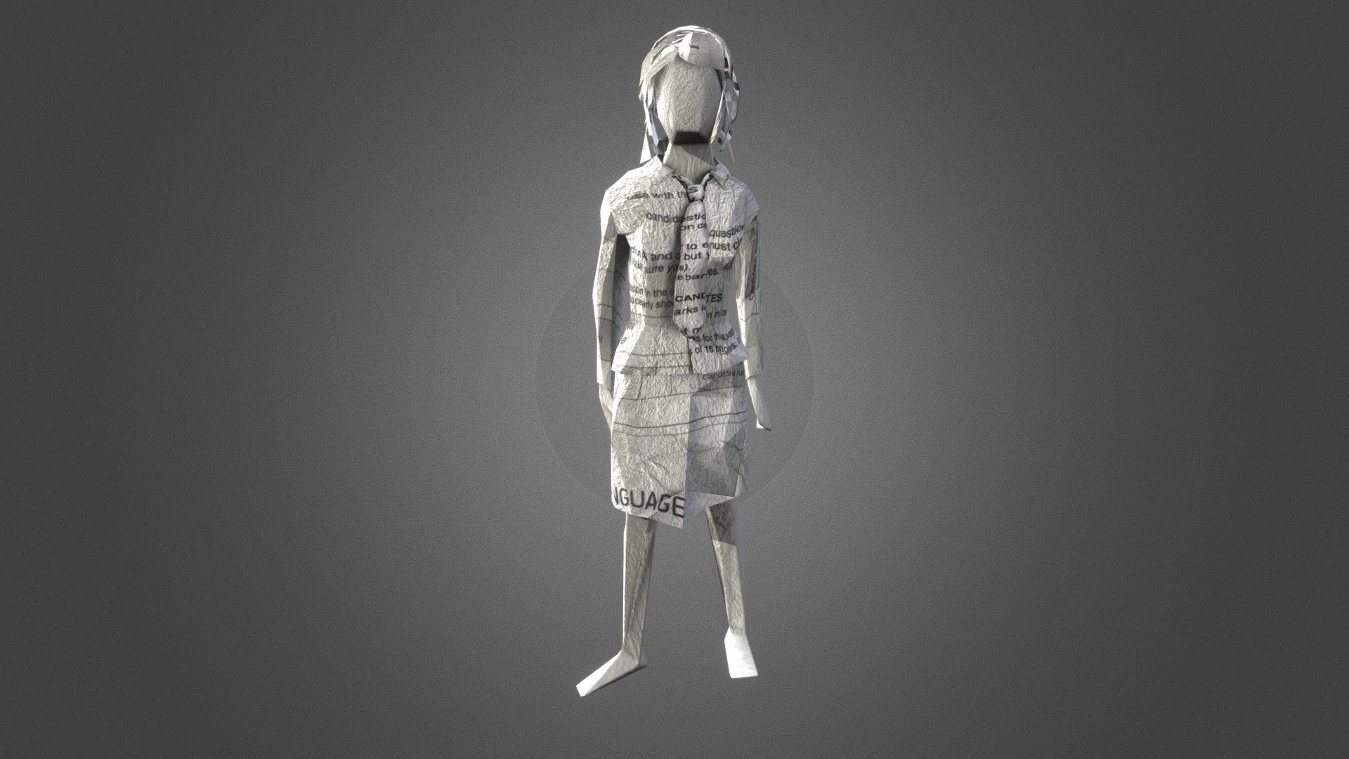 Exam Paper Girl - 3D model by Pukka Films (@pukkafilms) [eea23be ...