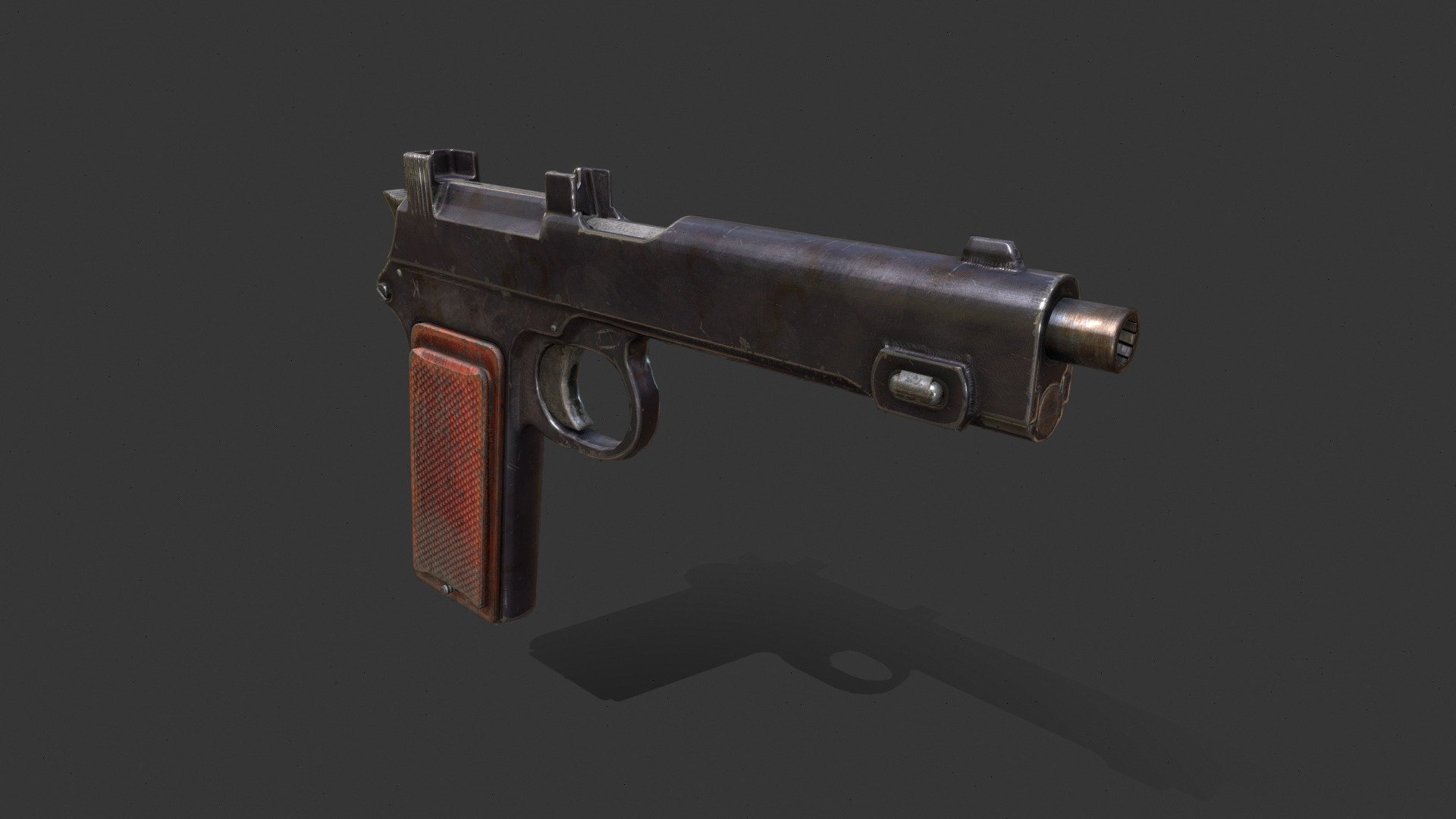 Steyr M1912 (Steyr-Hahn) pistol - Download Free 3D model by TriQMakar ...