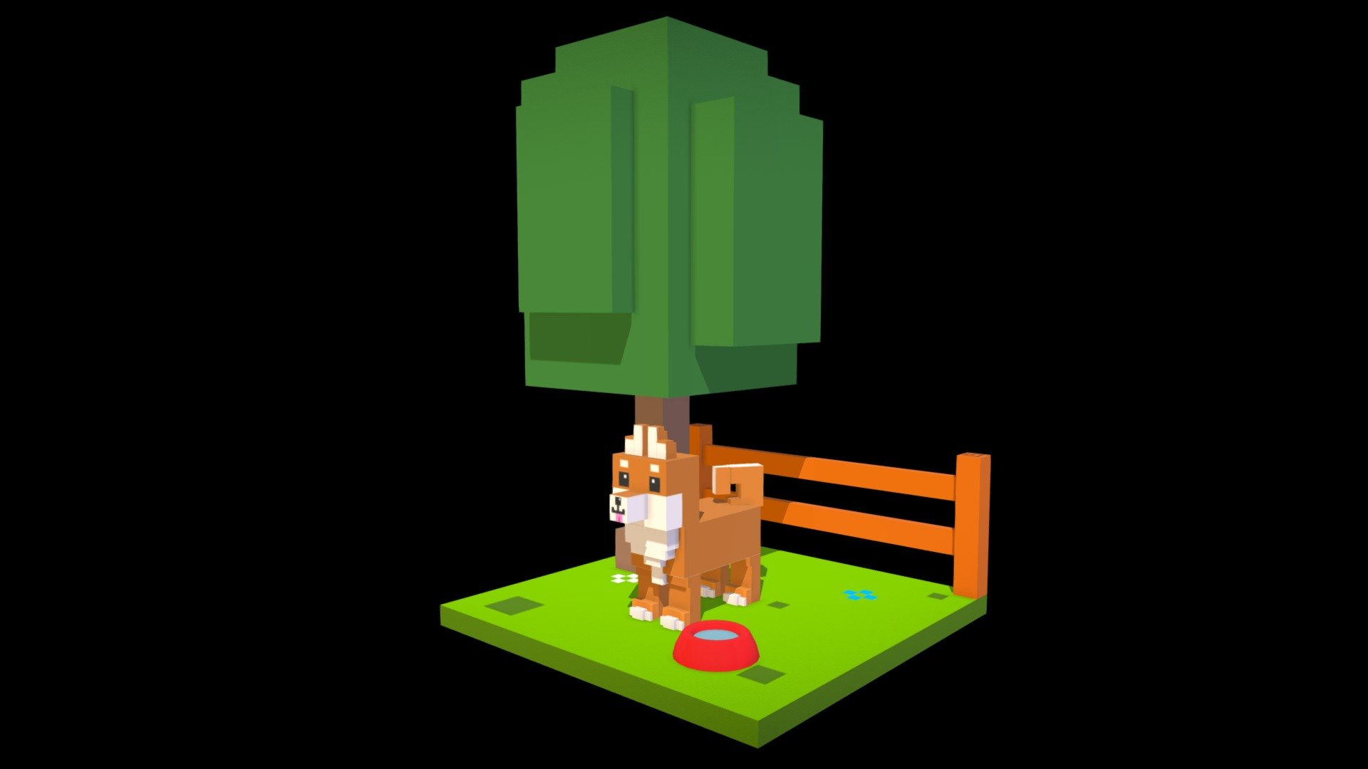 Pixel Dog - 3D model by Karen Bousquet (@KarenBousquet) [eea31f2 ...