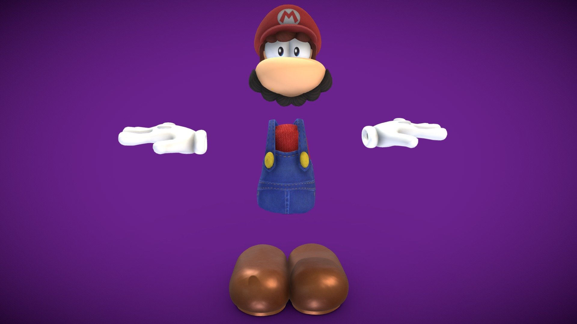 Rayman: Monsters of The Depths: Mario Skin - 3D model by Jack Ireland ...