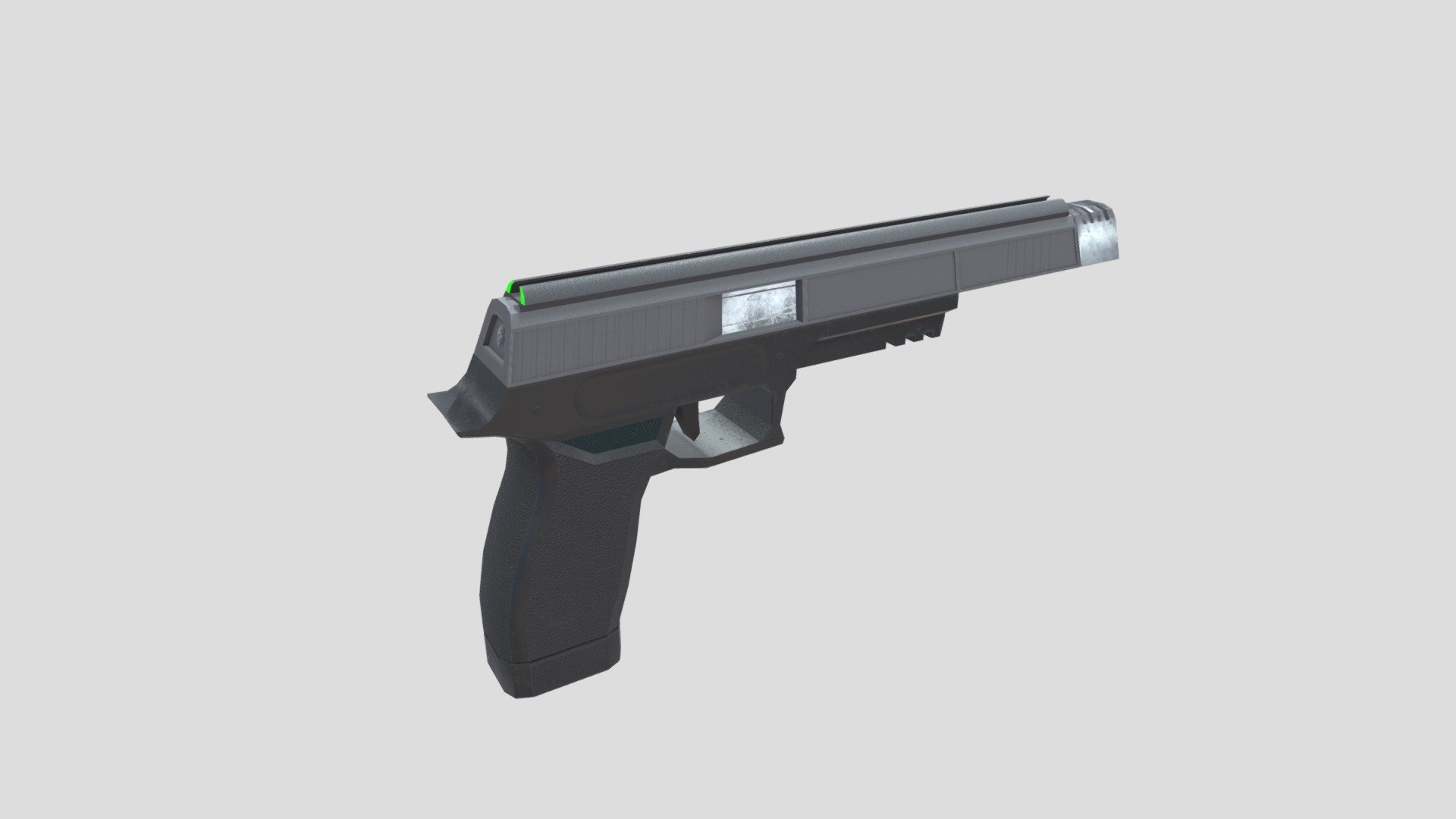 Sci-Fi Low-poly Pistol Game Asset - 3D model by Tristan Zipp ...