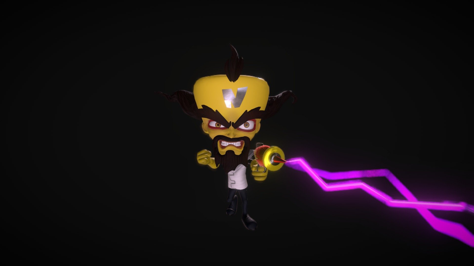 Dr Neo Cortex - fanart - 3D model by Dom Phill (@DomPhill) [eea738b ...