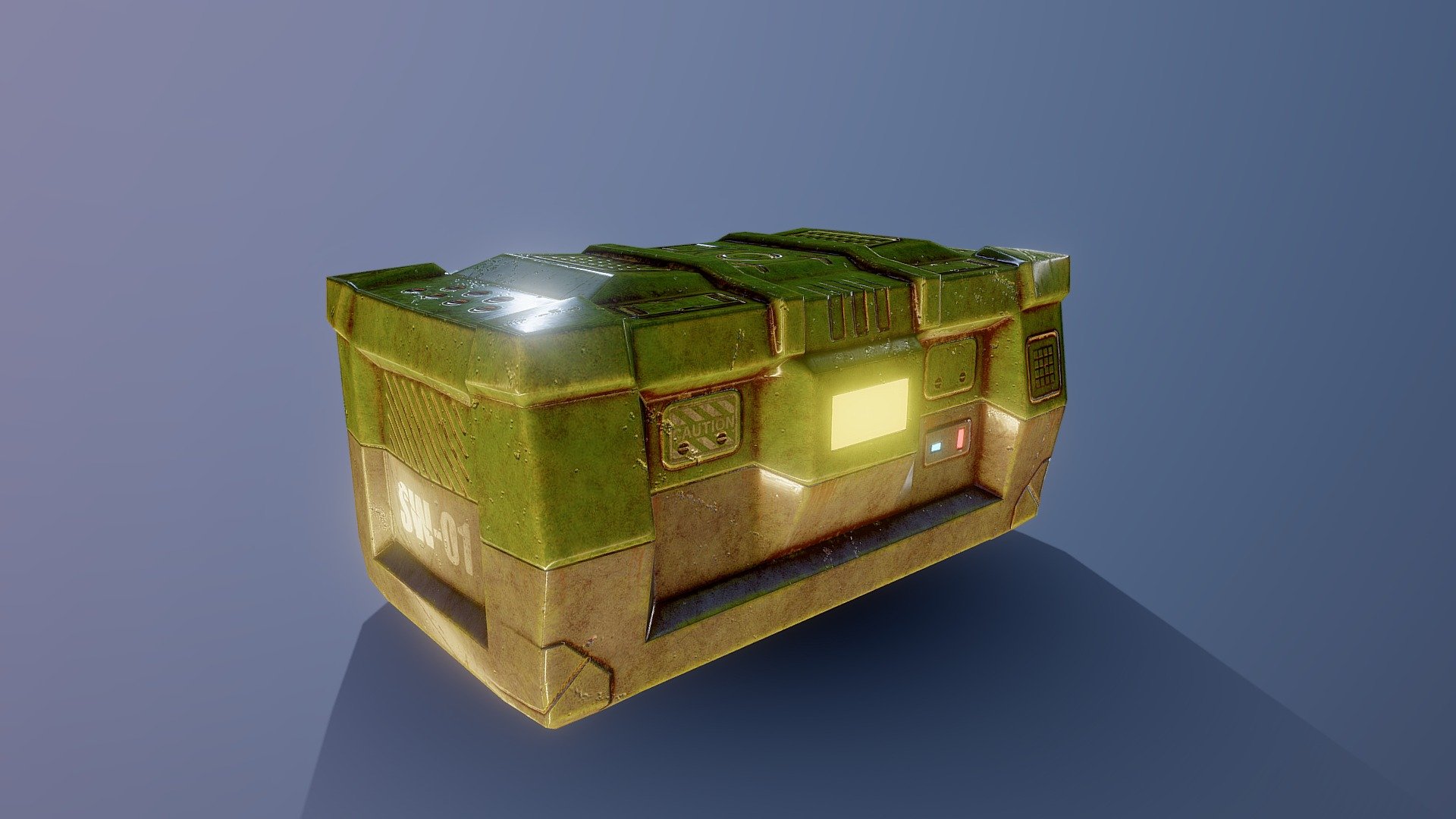 Sci Fi Chest SW01 - 3D model by JavoVlc [eea80d3] - Sketchfab