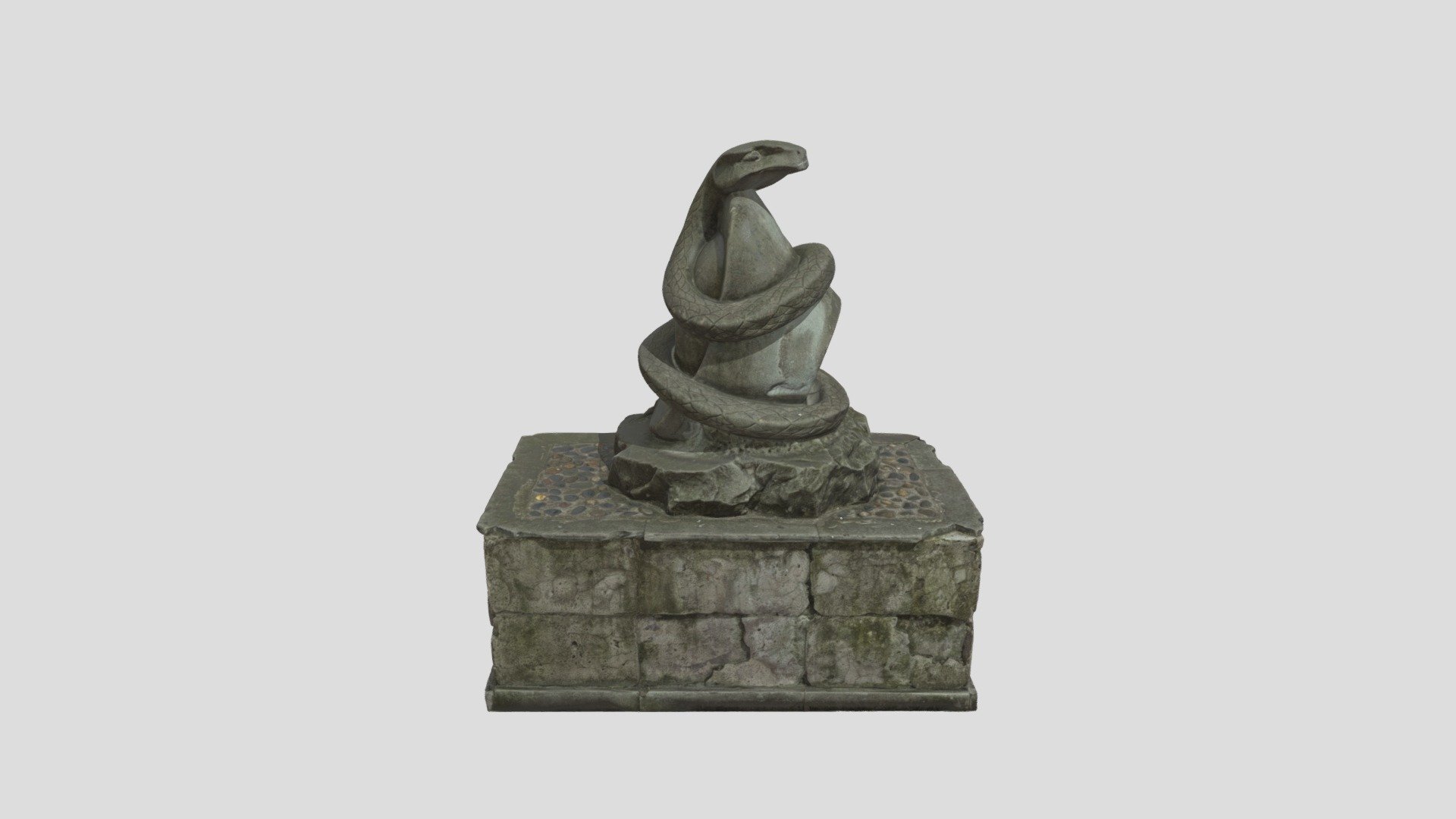 Ancient Stone Snake Statue - Buy Royalty Free 3D model by Now studio ...