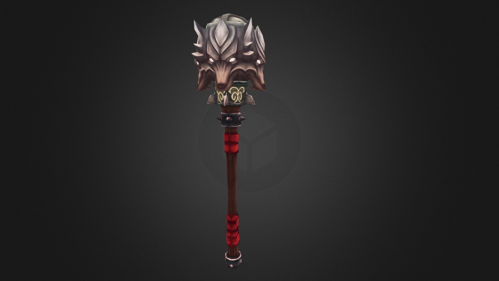 Wolf head mace - 3D model by pigart [eea8b12] - Sketchfab