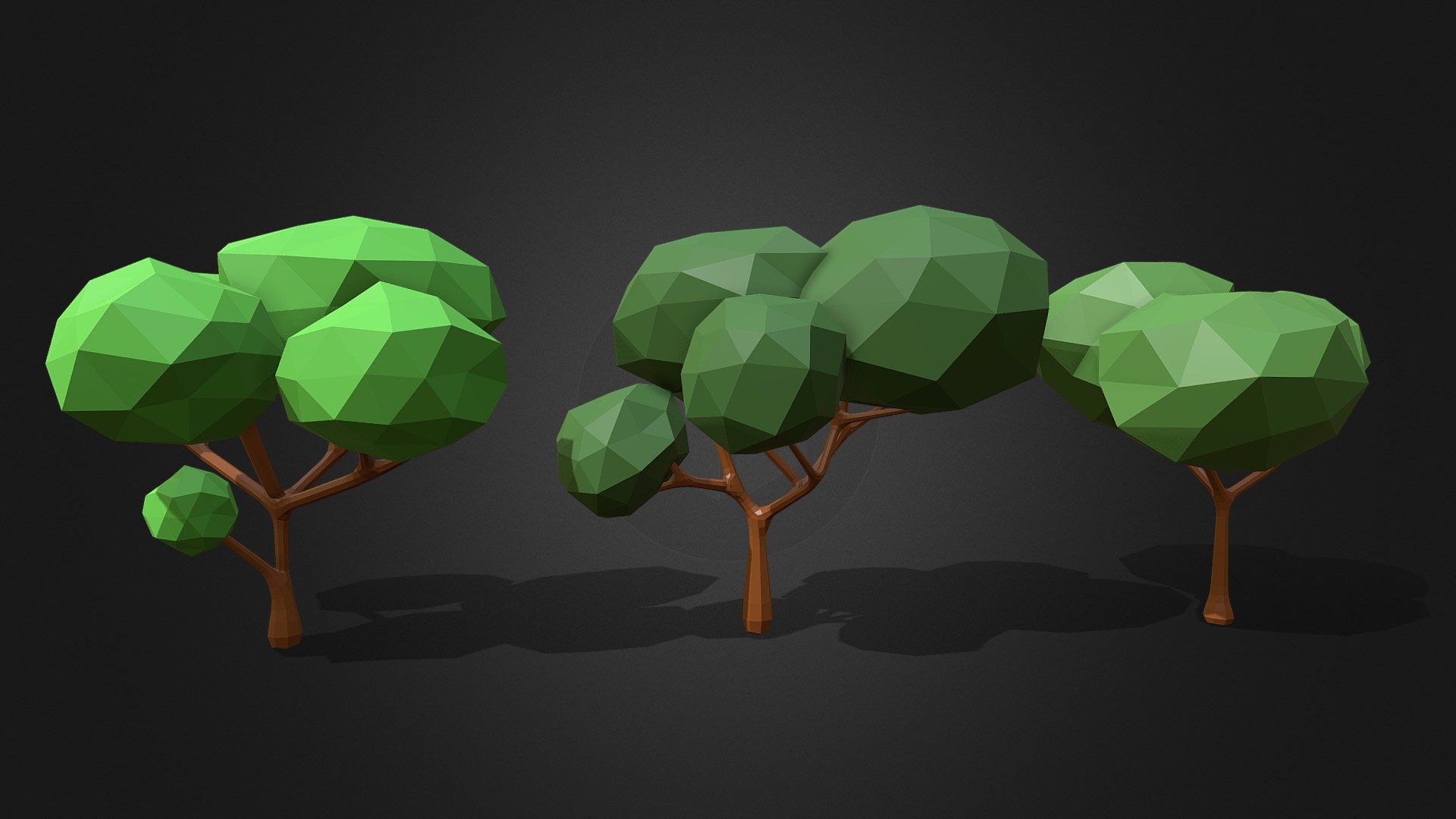 Low Poly Trees - Download Free 3D model by AkuVain [eeabe5d] - Sketchfab