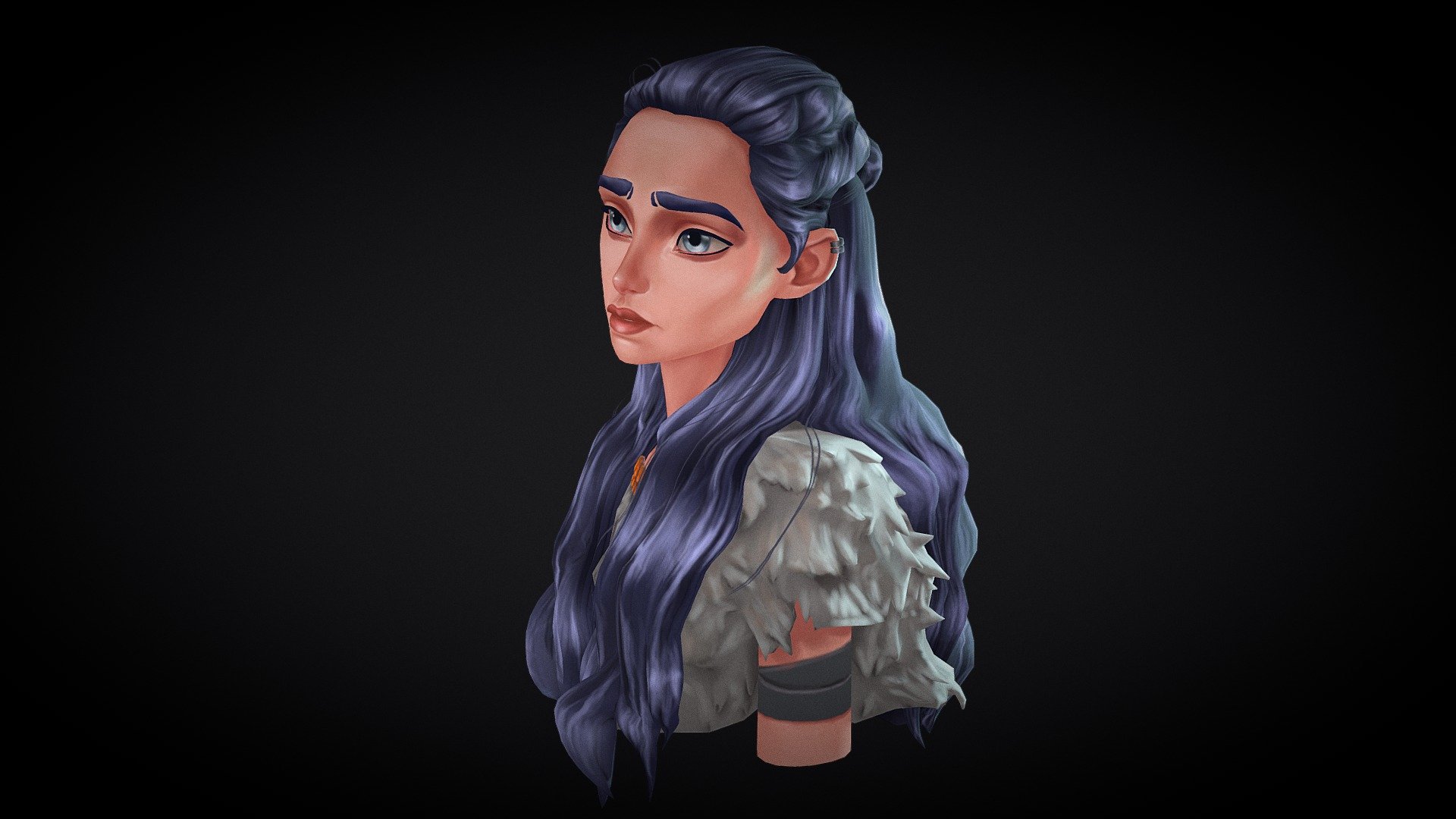 Mystic girl - 3D model by javierbenver [eead4fe] - Sketchfab