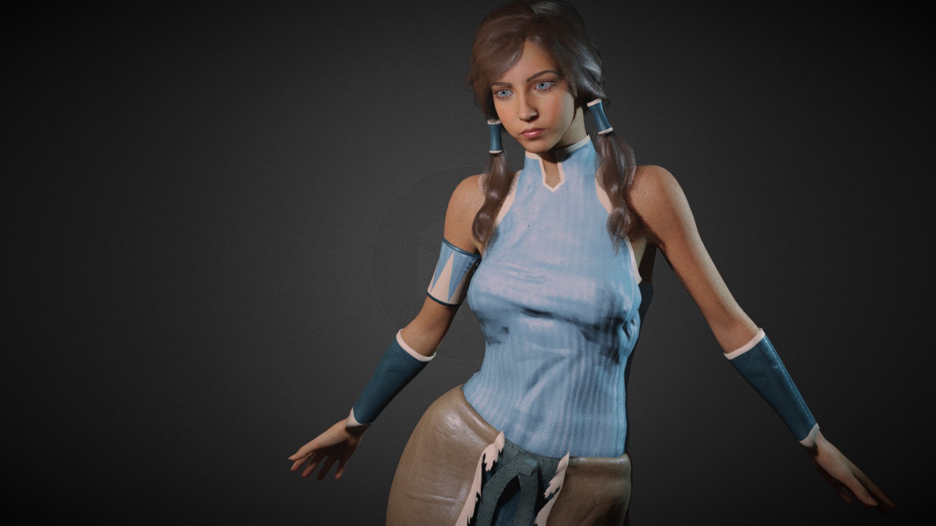 Korra - Buy Royalty Free 3D model by Cg Stuff (@bokeh) [eeae025] - Sketchfab Store