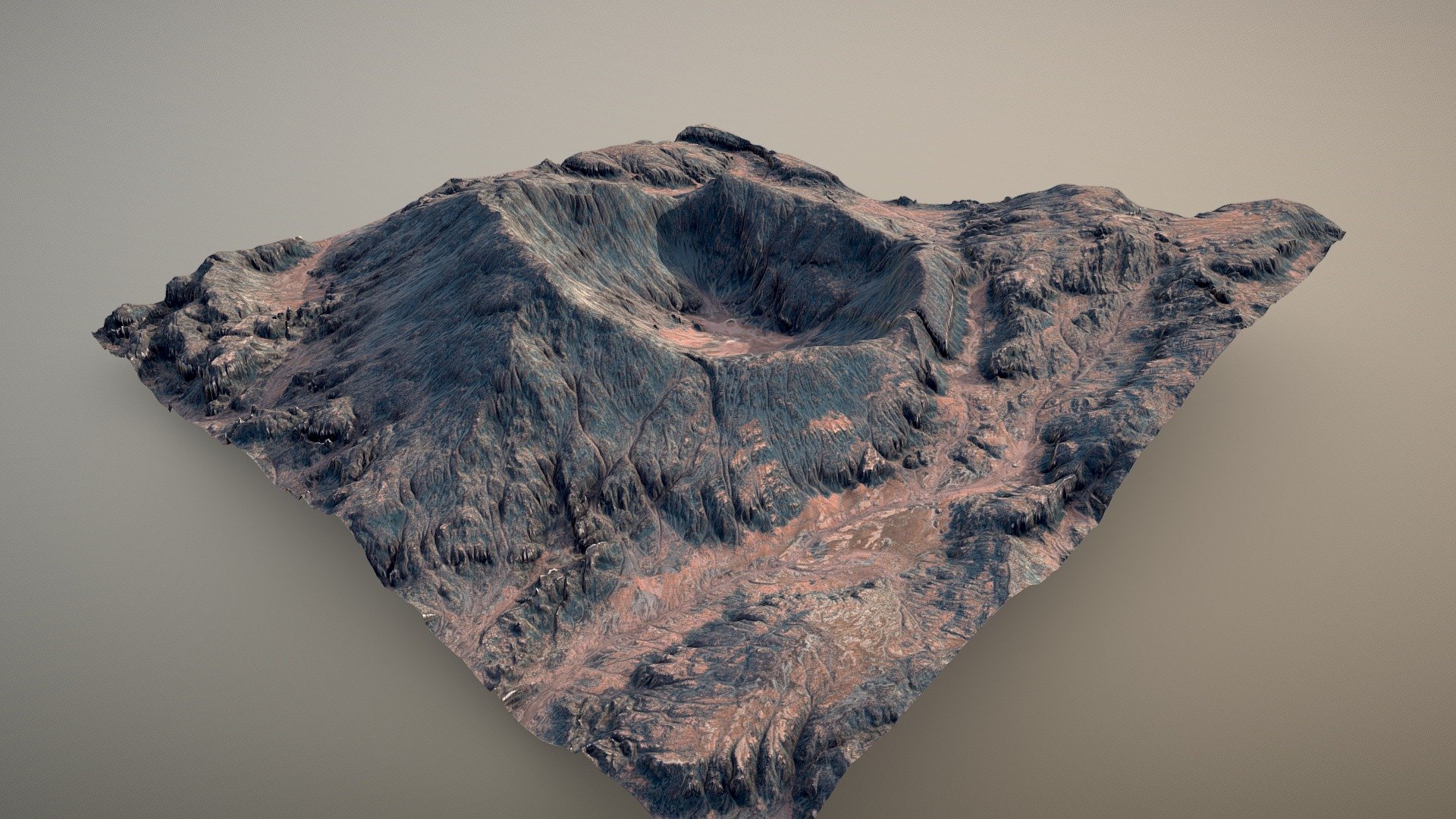 Smokey Crater Slump Terrain - Buy Royalty Free 3D model by taber.noble ...