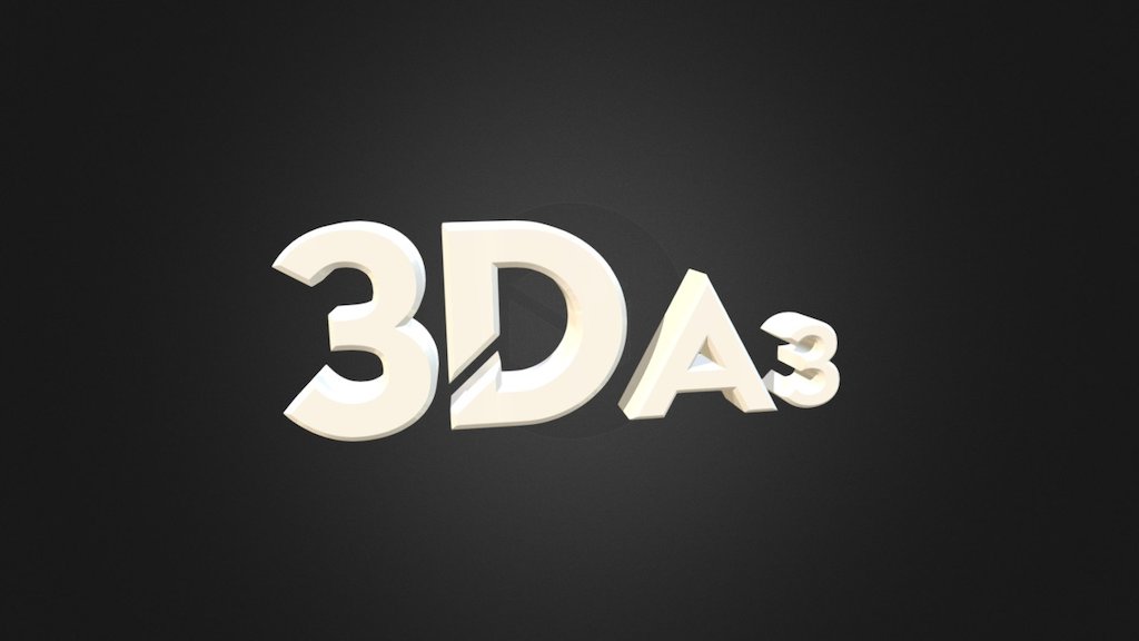 Logo 3da3 - 3D model by 3DA3 [eeb079e] - Sketchfab