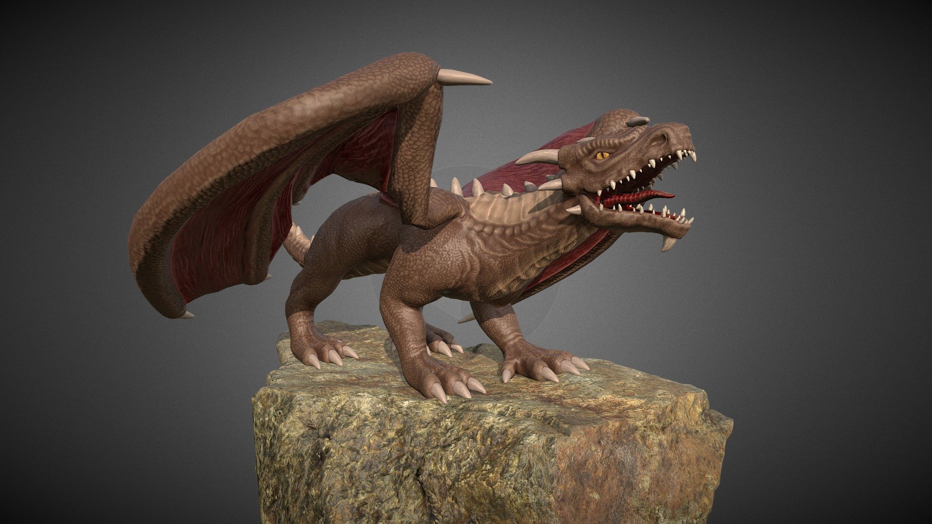 Dragon Landing - 3D model by Batuhan Oktay (@Batuhan.Oktay) [eeb2d61 ...