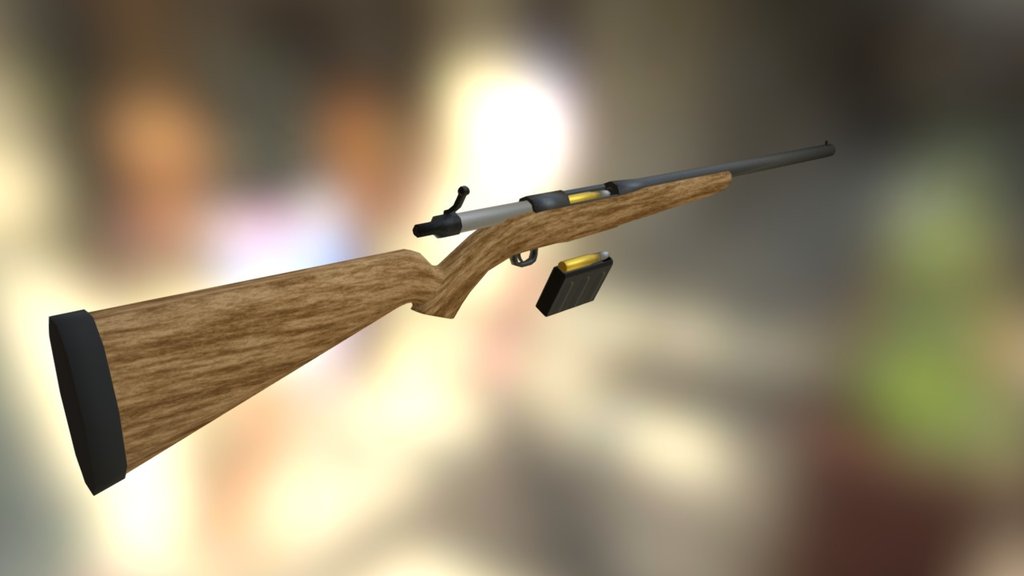 Styalised Rifle - 3D model by Jake Sullivan (@jakesullivan3d) [eeb496a ...