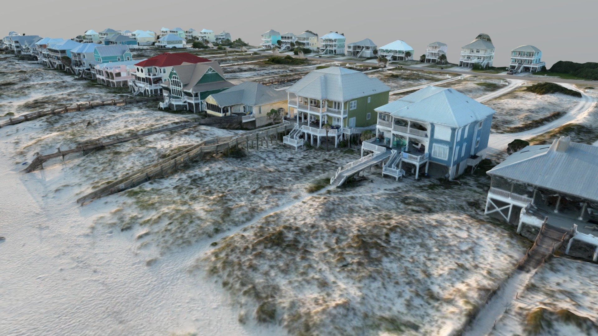 Beach Houses - Download Free 3D model by johnnokomis [eeb5d4d] - Sketchfab