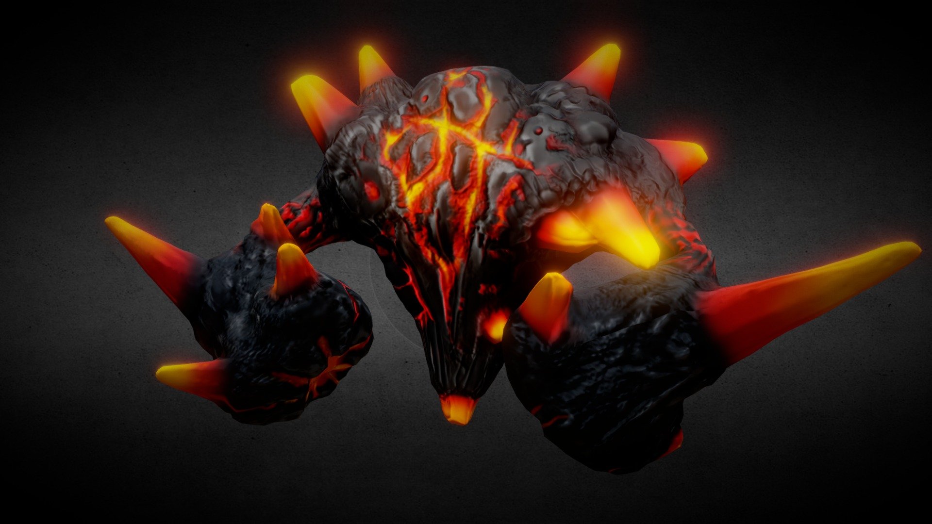 Fire Rock - 3D model by WraithBandPOWER [eeb7247] - Sketchfab