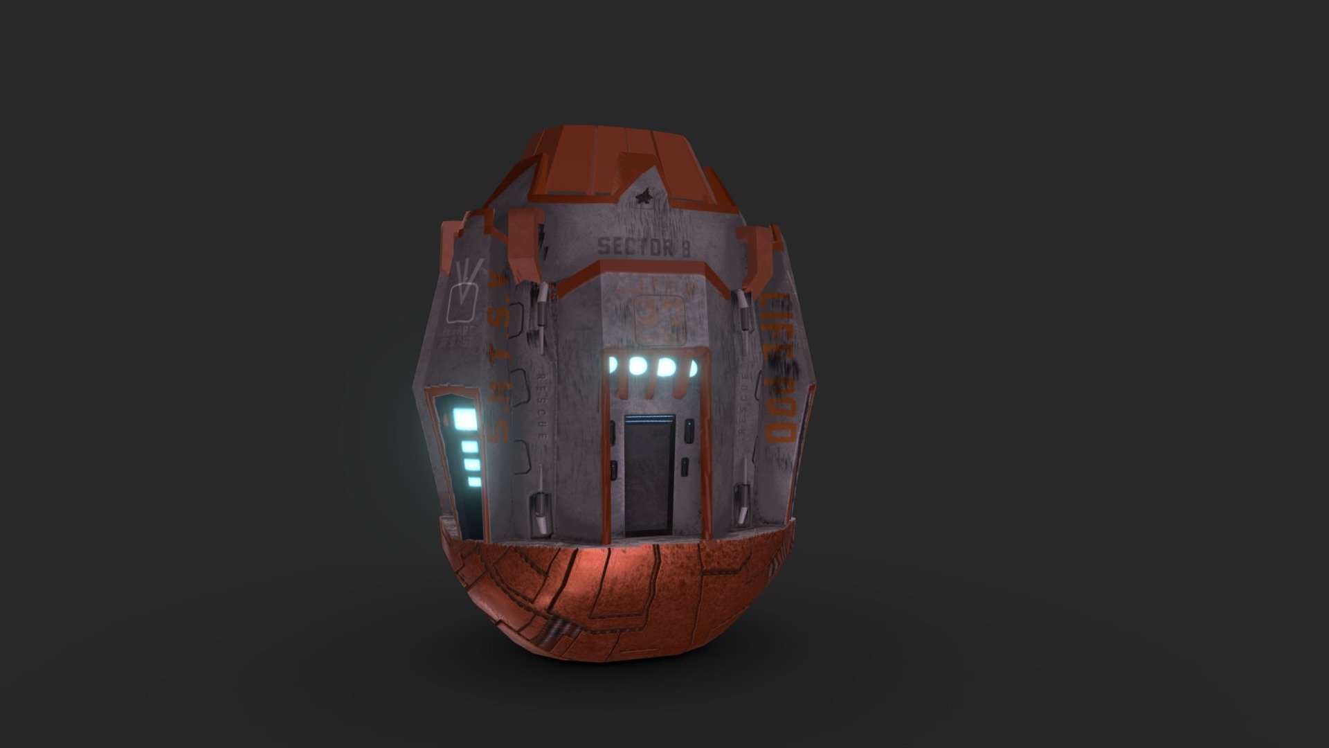 Old Escape Pod - Buy Royalty Free 3D model by sumanthpatnala [eeb835c ...
