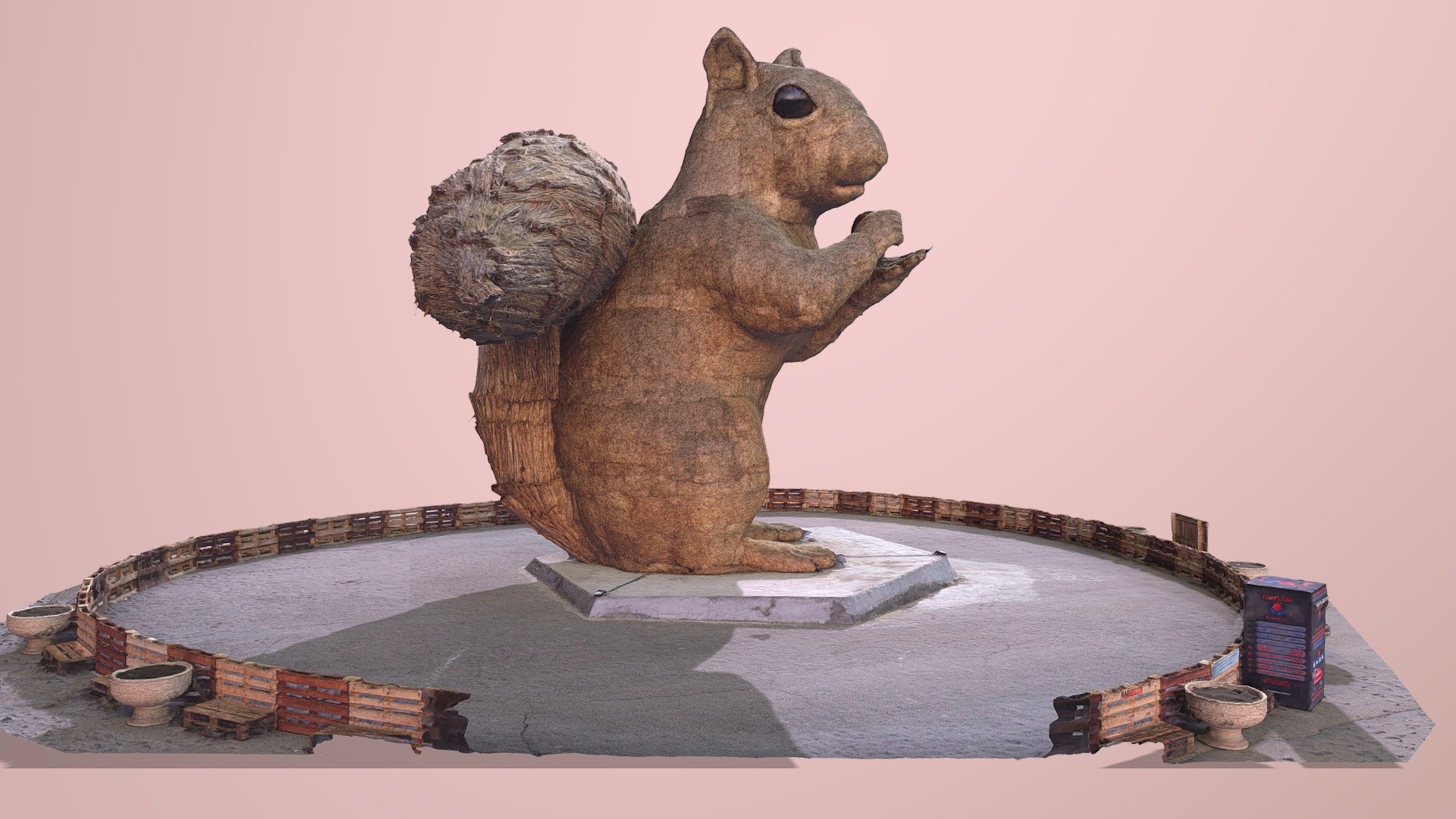 A huge 12-meter squirrel from Almaty - 3D model by Yerbol Kopeyev ...