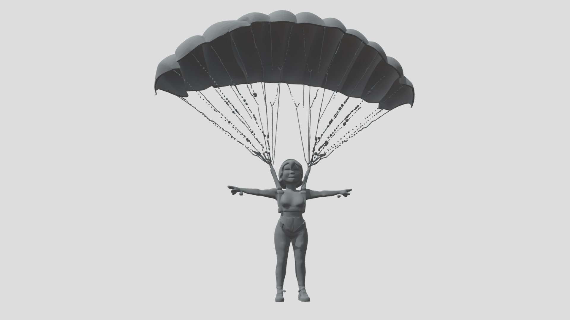 Parachutist Zosia - Download Free 3D model by Rebus2077 [eeb94ae ...