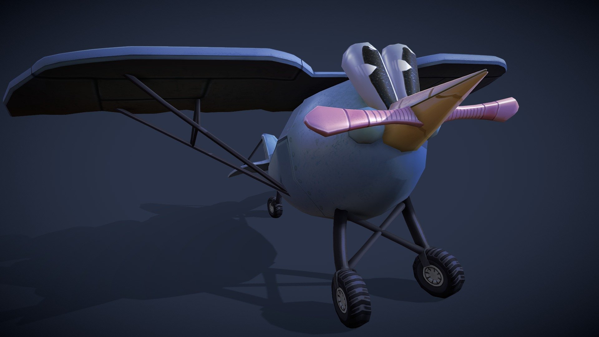 (Bird) Plane - 3D model by Ashleigh (@harlequeen) [eebc164] - Sketchfab