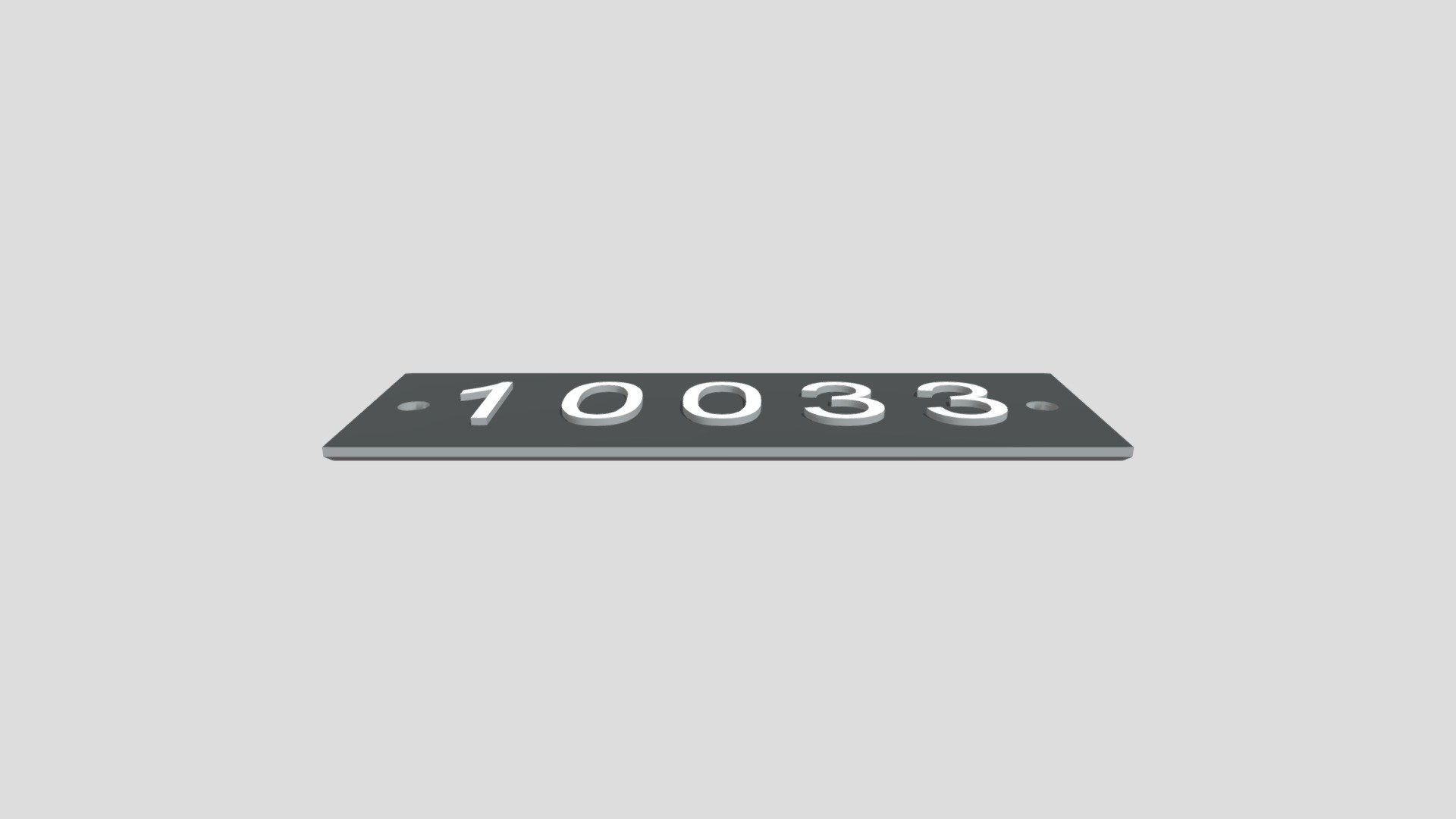 Tag_number V1 - Download Free 3D model by superdydy12 [eebea64] - Sketchfab