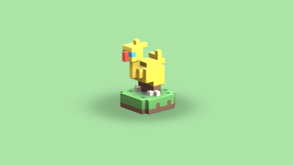 Chocobo - 3D model by elbriga [eebf534] - Sketchfab
