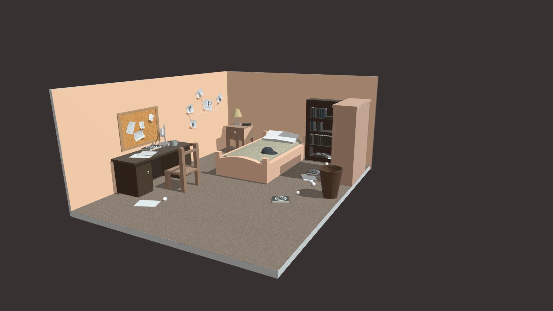 Shuichi Saihara's Room - Download Free 3D model by Rainbowbubblex ...
